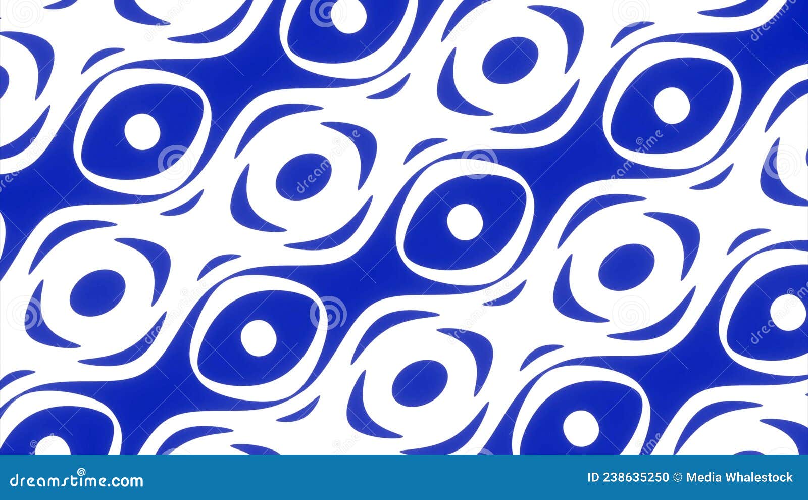 Moving Ornament with Oval Patterns. Design. Beautiful Changing Pattern ...