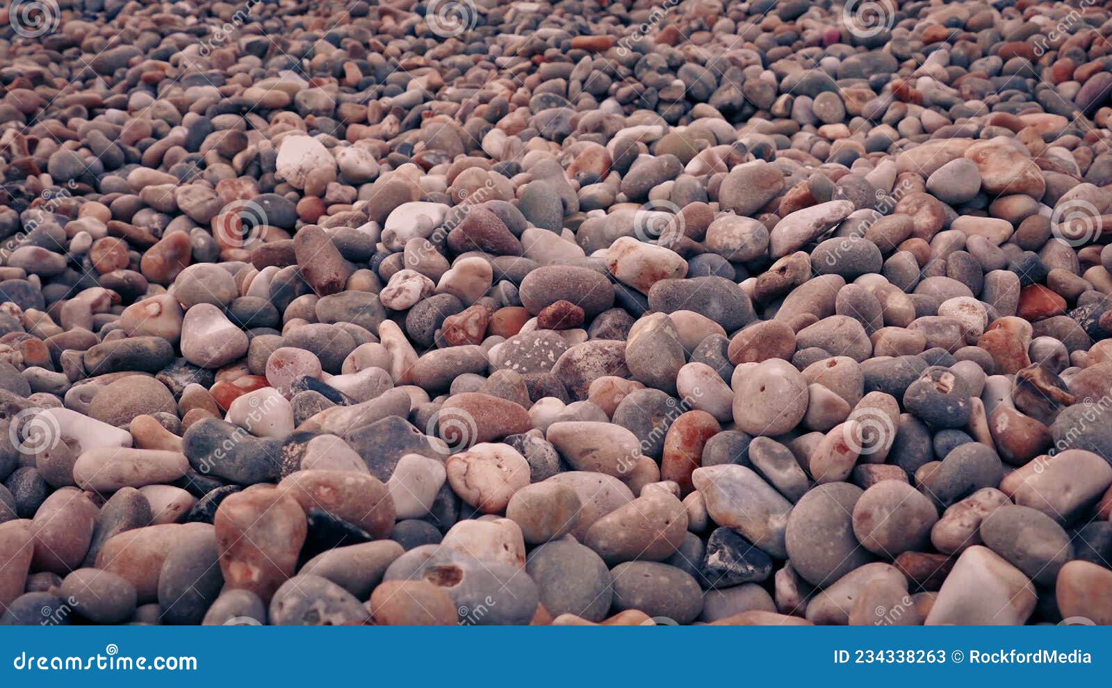 Moving Over Beach Pebbles at Sunset Stock Video - Video of industrial ...