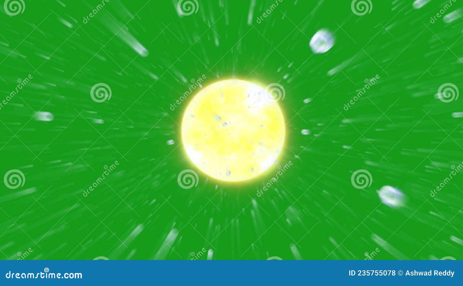 Moving Particles Towards Sun Green Screen Motion Graphics Stock Footage ...