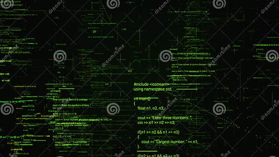 Moving through Parts of the Source Code of a Computer Program in Virtual Space. Animation ...