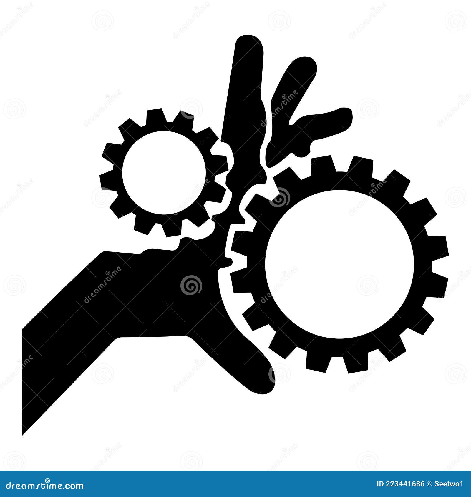 Moving Parts Symbol Isolate on White Background,Vector Illustration EPS ...