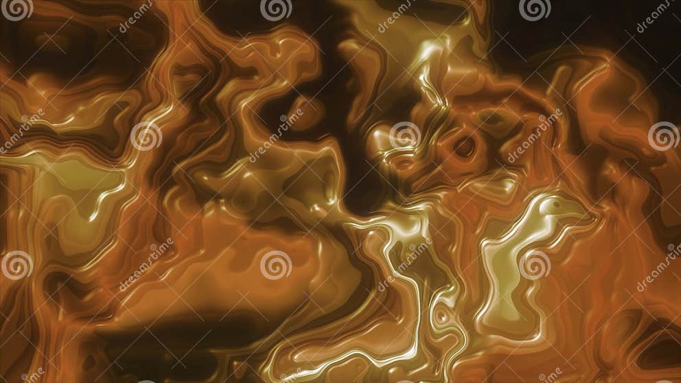 Moving Pattern of Liquid Layers. Motion. Glowing Layers of Moving Fluid ...