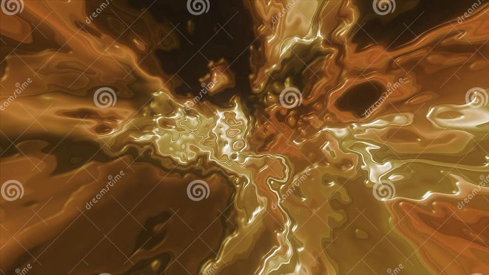 Moving Pattern of Liquid Layers. Motion. Glowing Layers of Moving Fluid ...