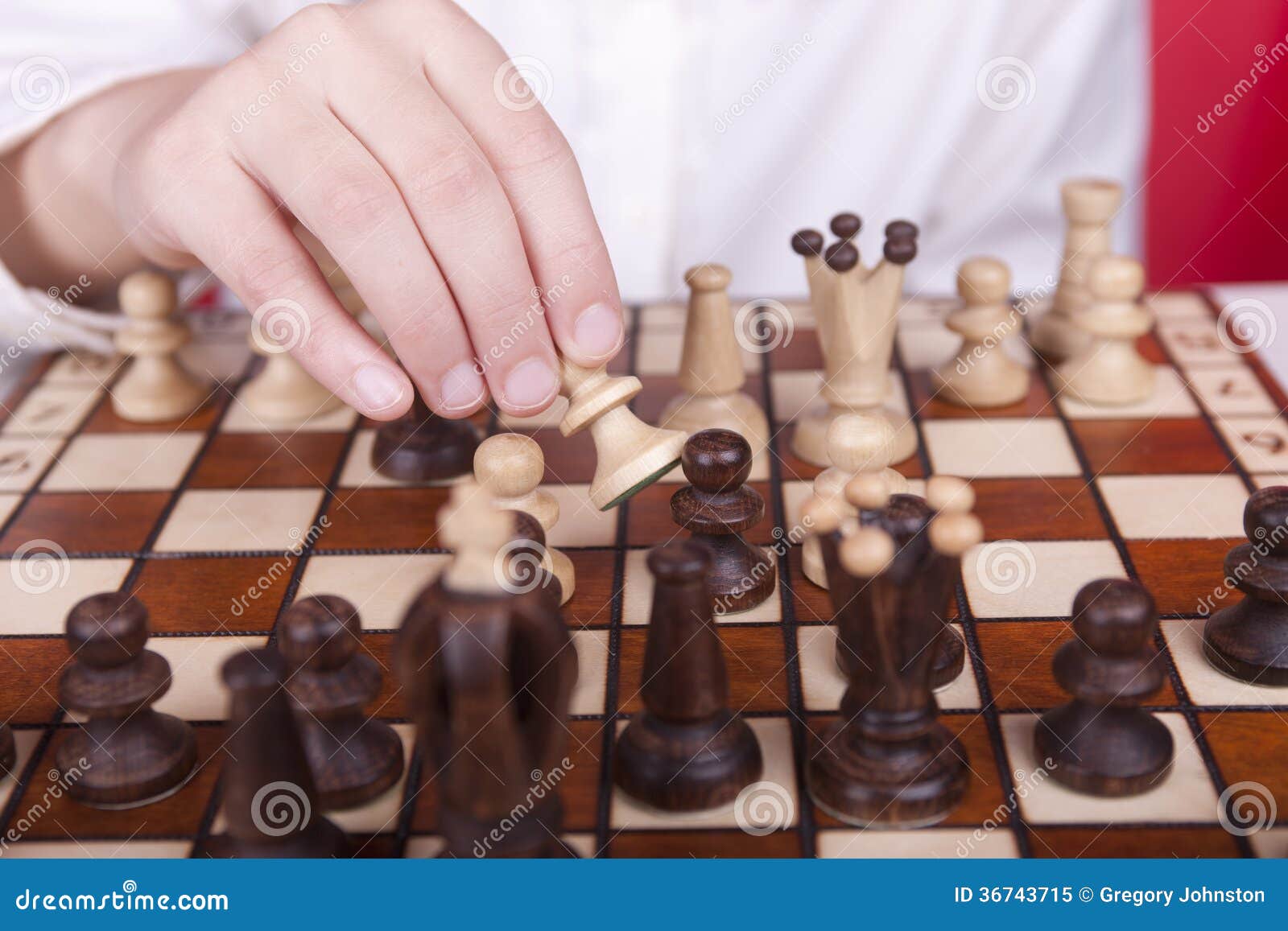 Moving a piece. stock image. Image of strategy, checkmate - 36743715