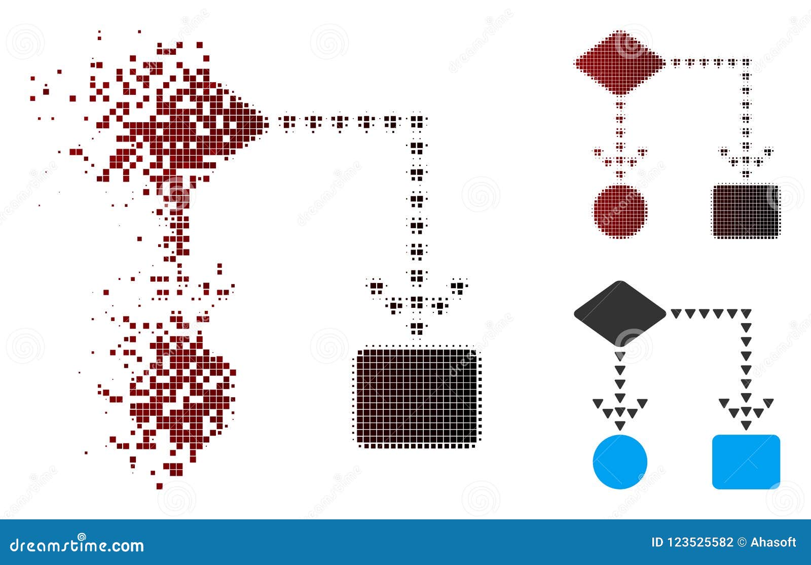 Vector Algorithm Organization Infographic Template Background | CartoonDealer.com #59052127