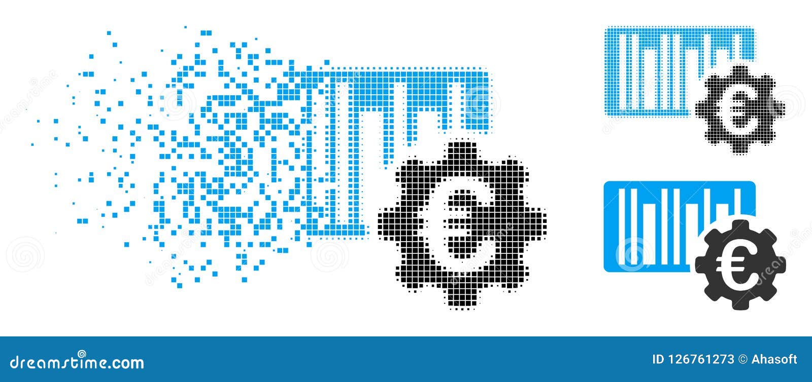 Moving Pixel Halftone Euro Barcode Setup Icon Stock Vector ... Moving Pixel Halftone Euro Barcode Setup Icon Stock Vector ...