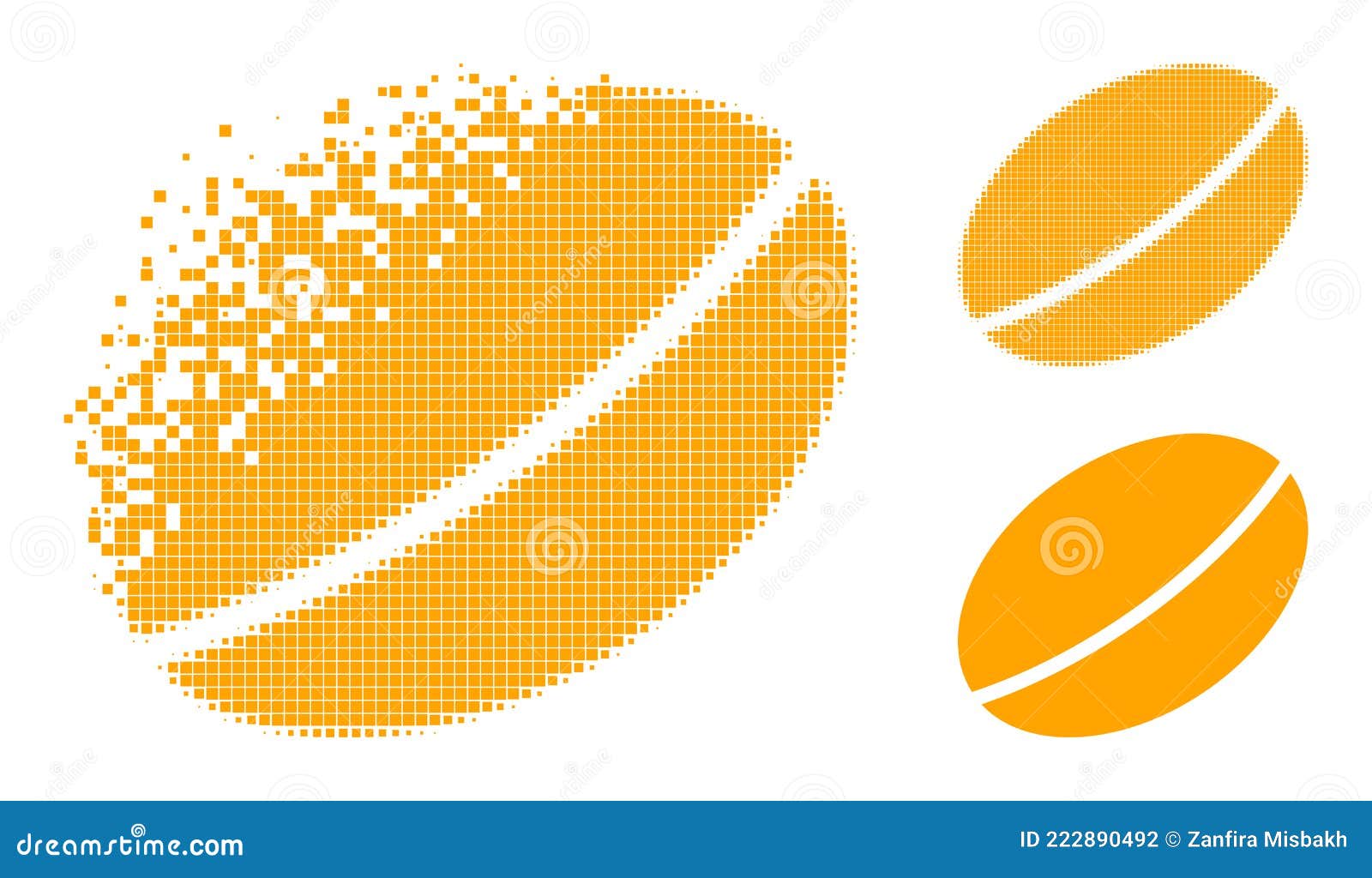 Moving Pixelated Wheet Seed Icon with Halftone Version Stock Vector ...