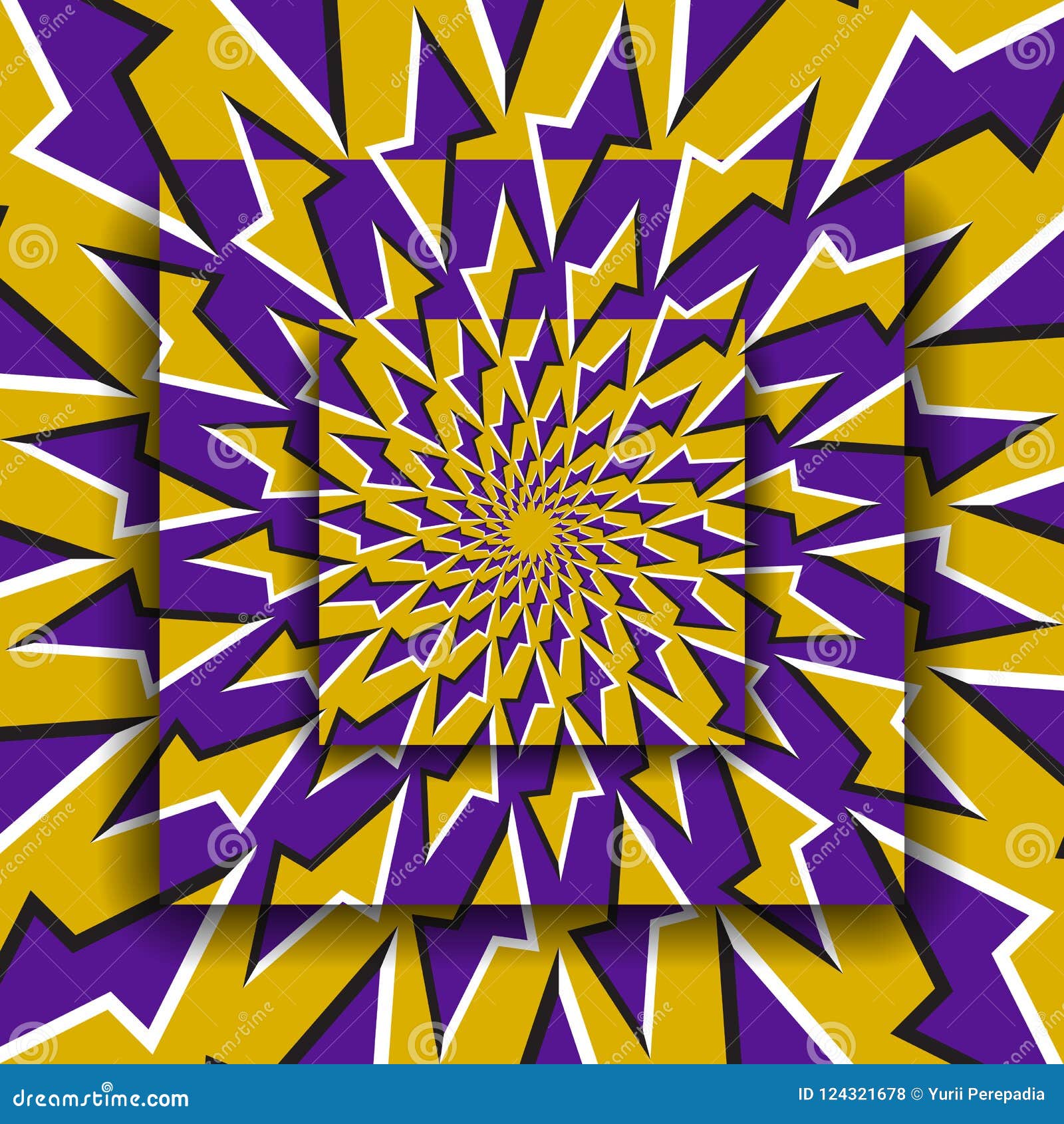 Moving Platforms With A Hexagonal Pattern. Optical Illusion Background ...