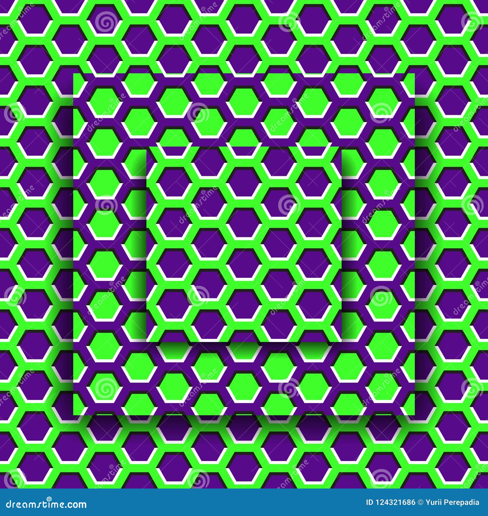 Moving Platforms With A Wavy Pattern. Optical Illusion Background ...