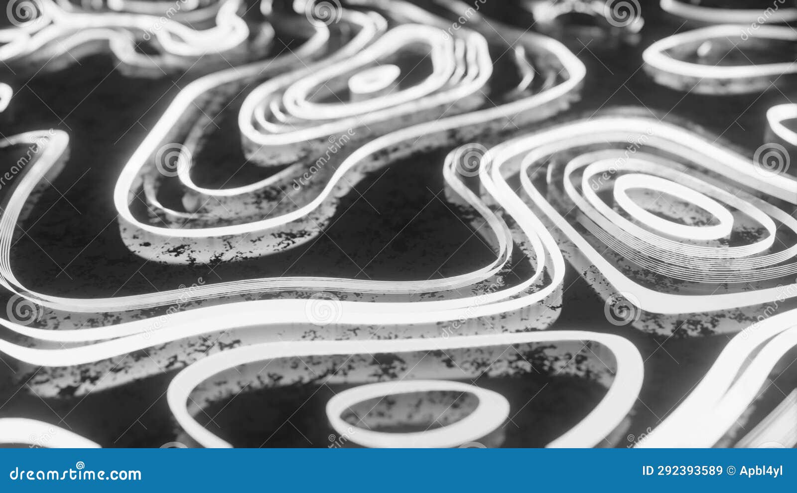 Moving Random Wave Texture. Seamless Loop Psychedelic Wavy Animated ...