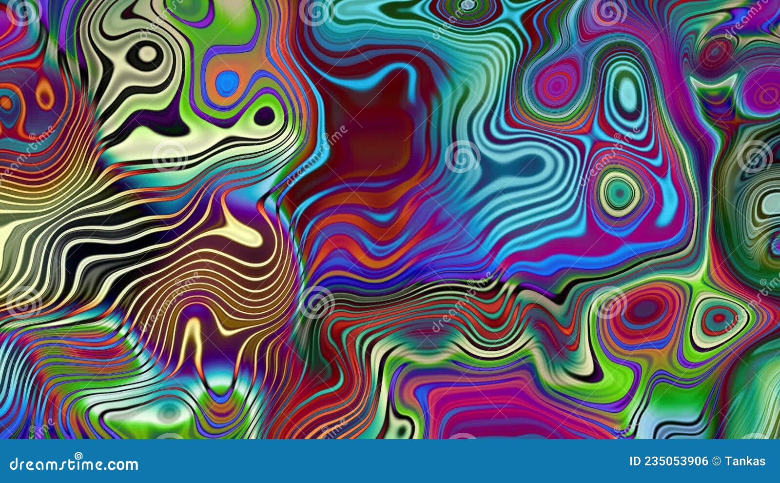 Psychedelic Moving Background Stock Footage - Video of fractal, waves ...