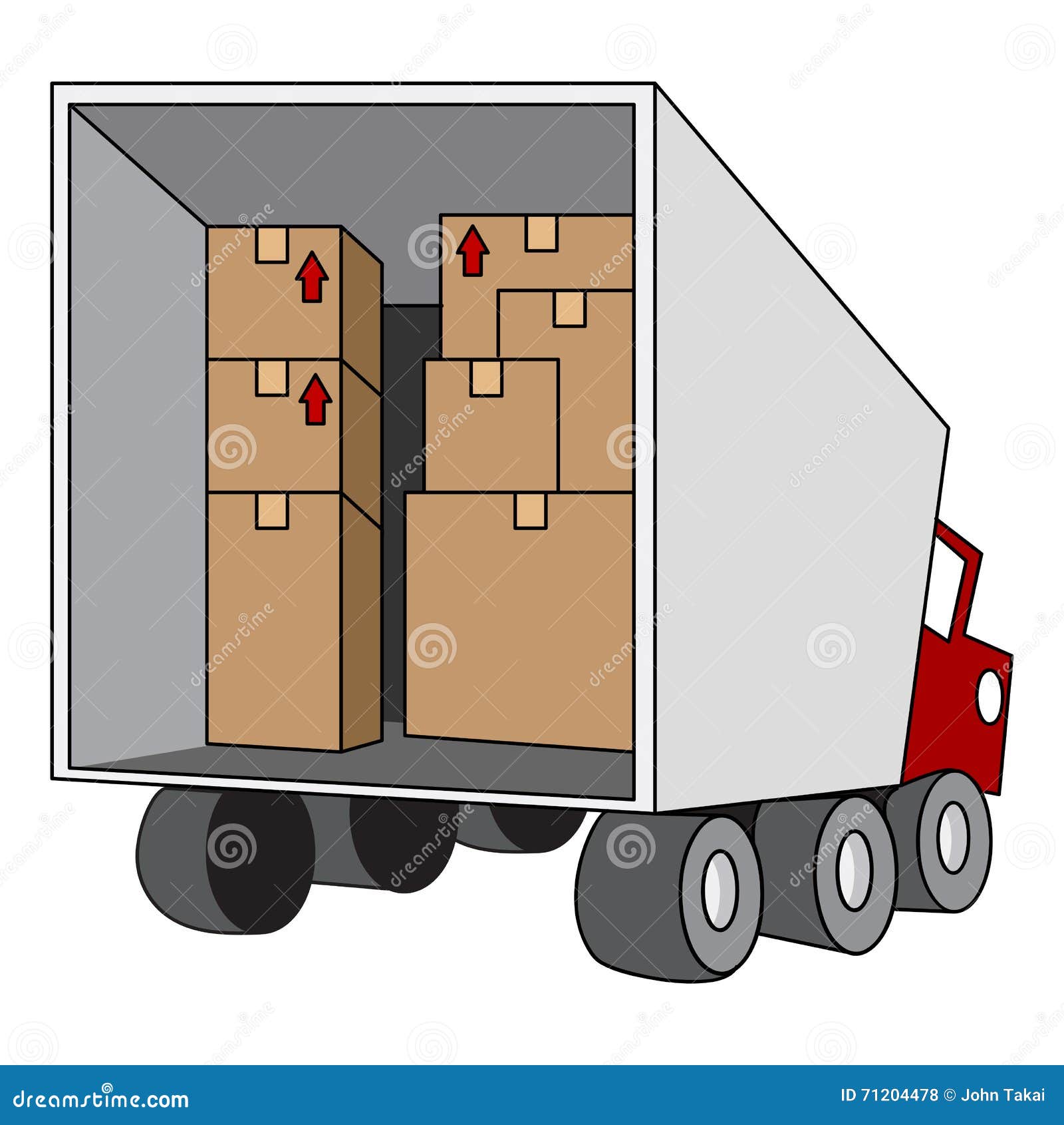 Moving relocation truck stock vector. Illustration of graphic - 71204478