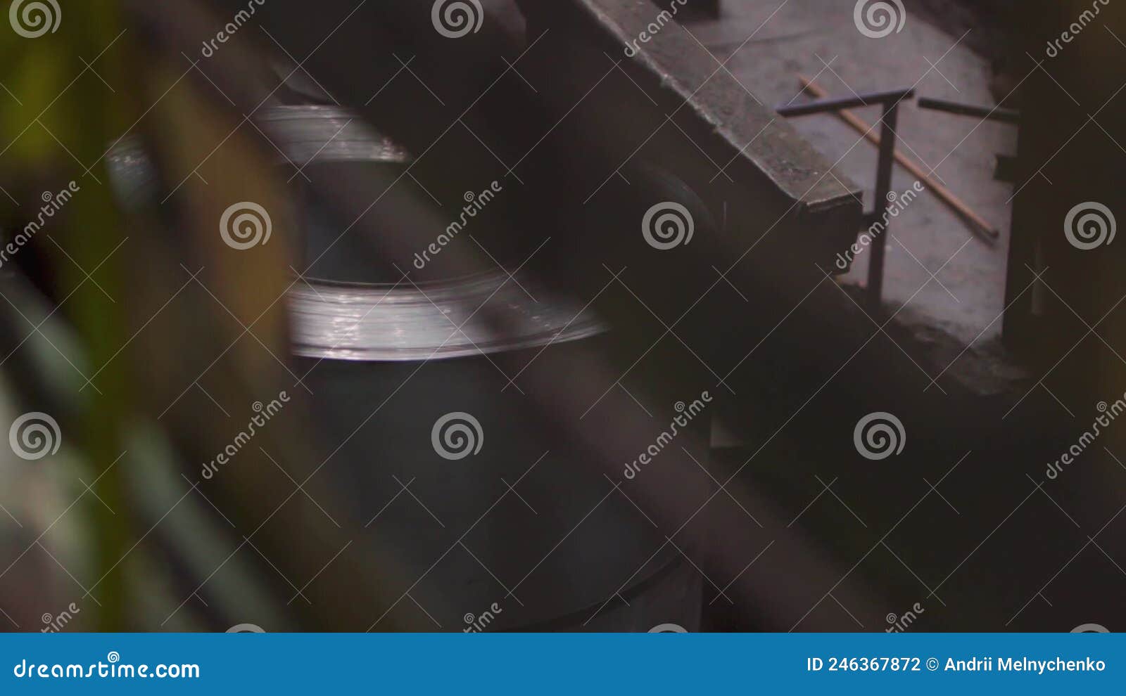 Moving a Roll of Metal Sheets on a Conveyor. Stock Footage - Video of ...