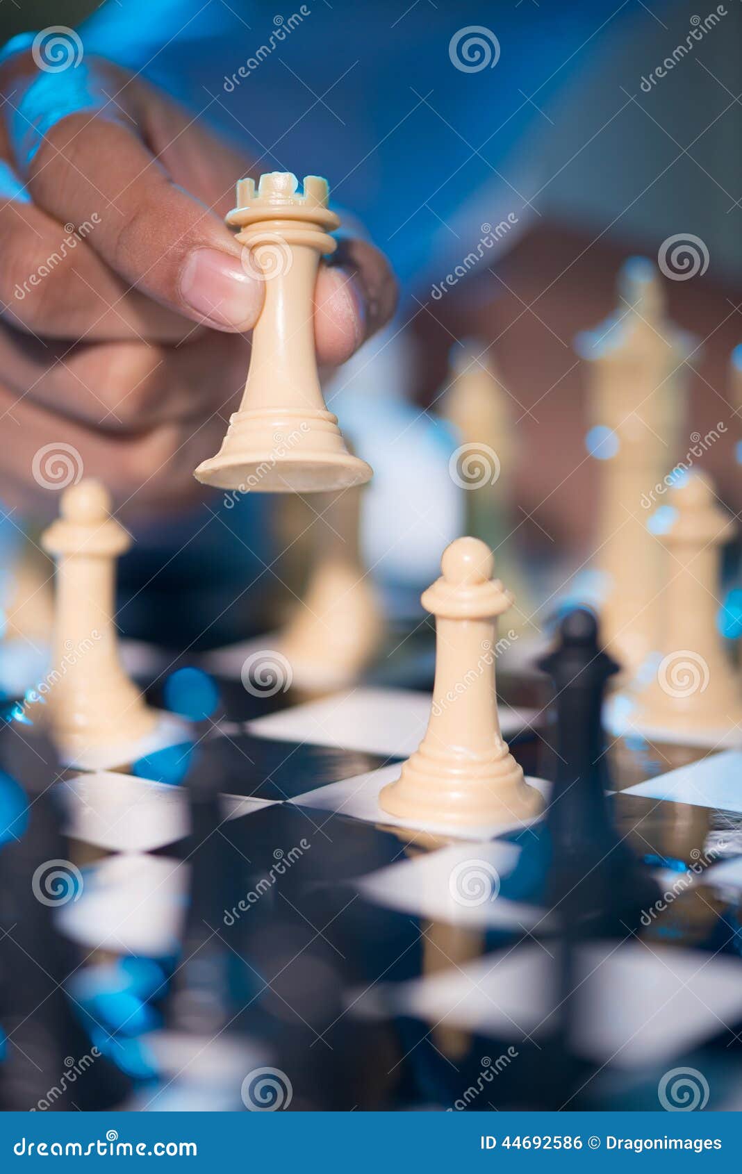 Moving the rook stock photo. Image of lose, focus, human - 44692586