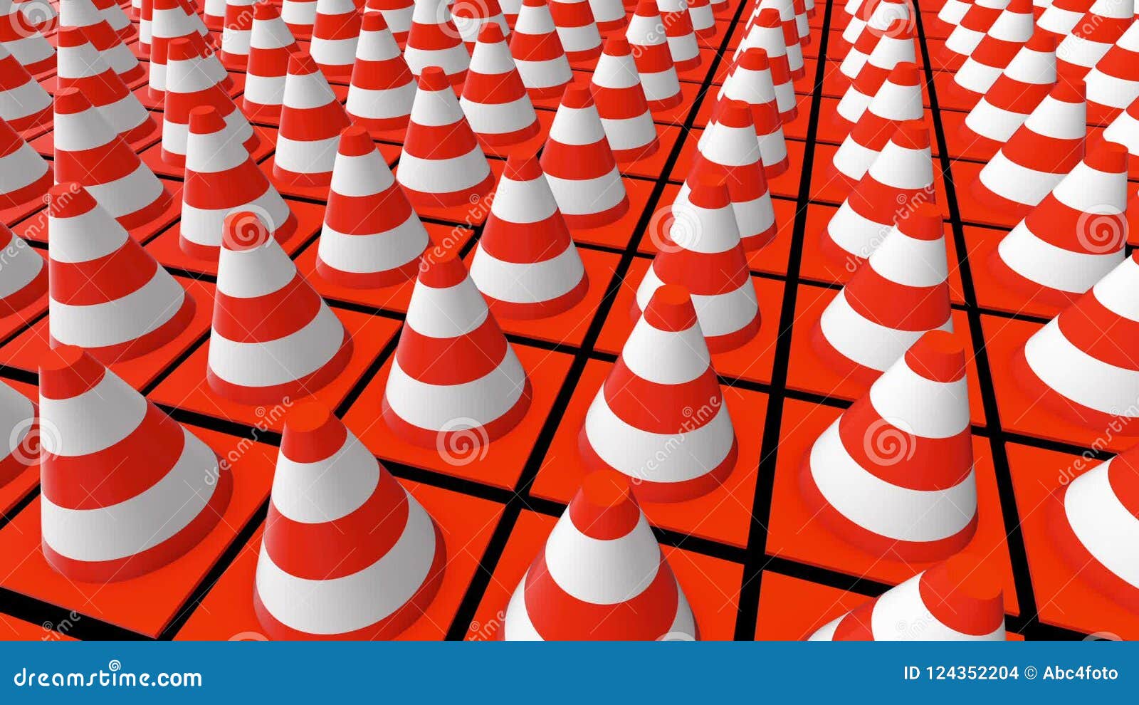 Moving Rows of Traffic Cones on Black Stock Footage - Video of circles ...