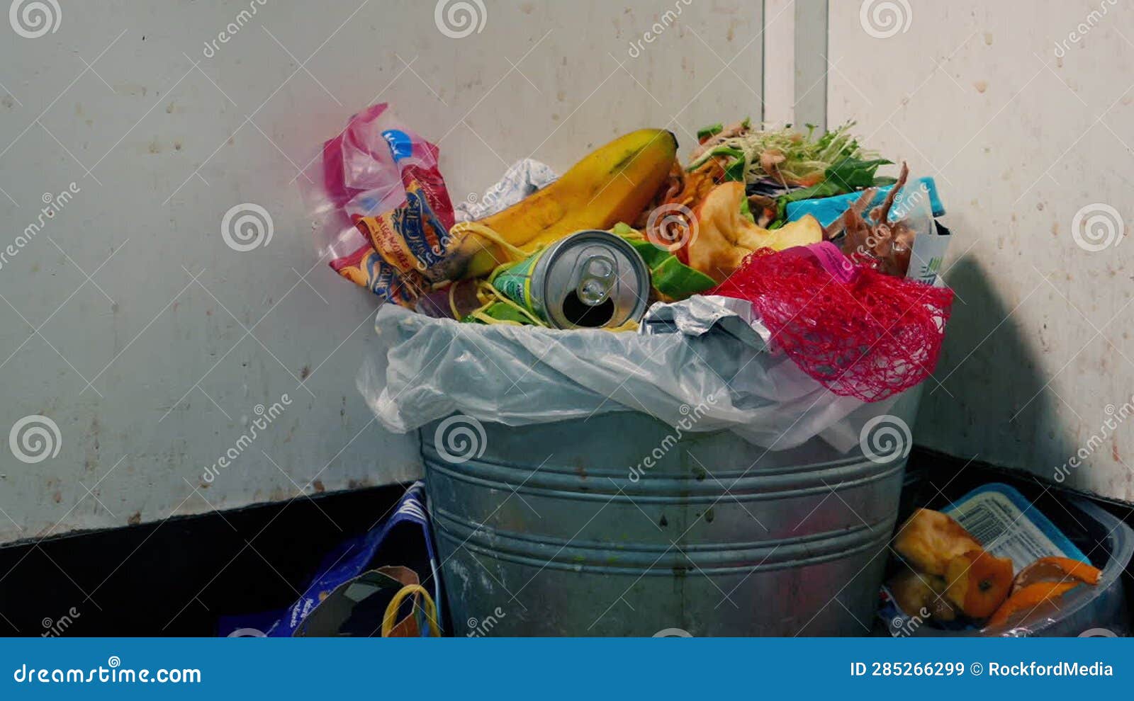 Passing Full Trash Can in Kitchen Stock Video - Video of kitchen, room ...