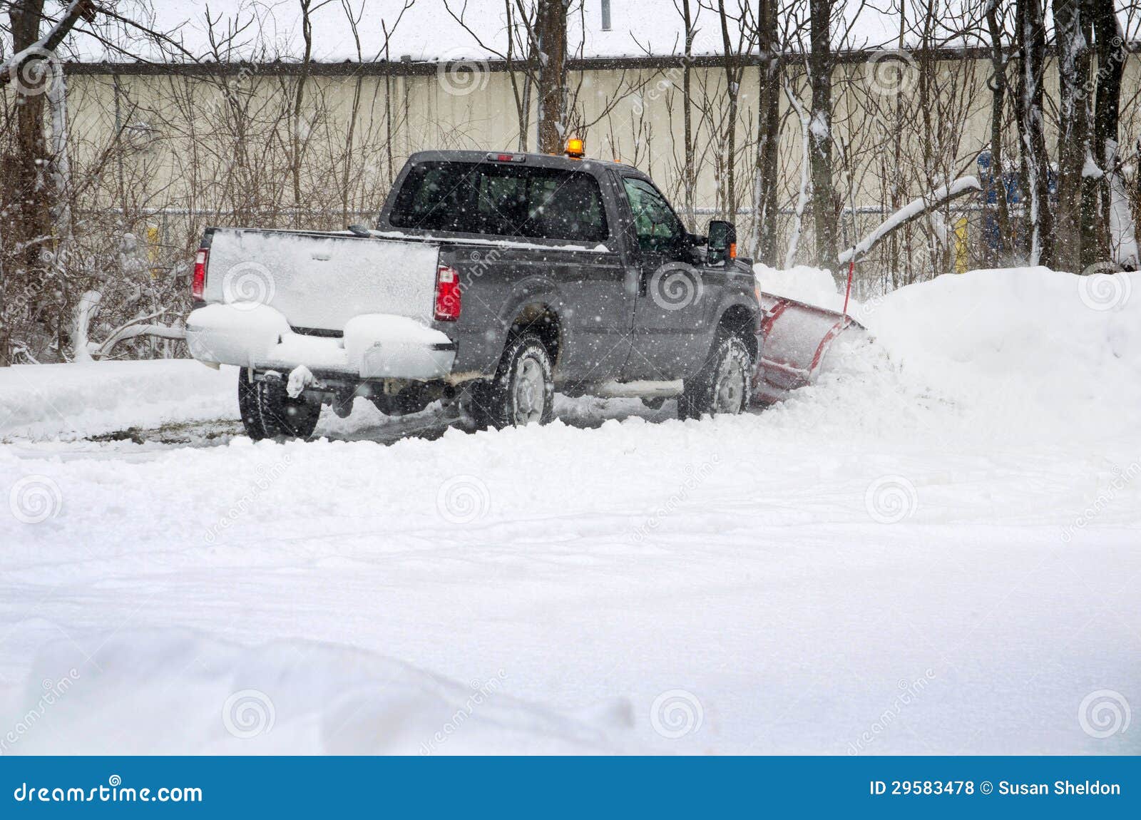 Moving snow job stock photo. Image of plow, truck, active - 29583478