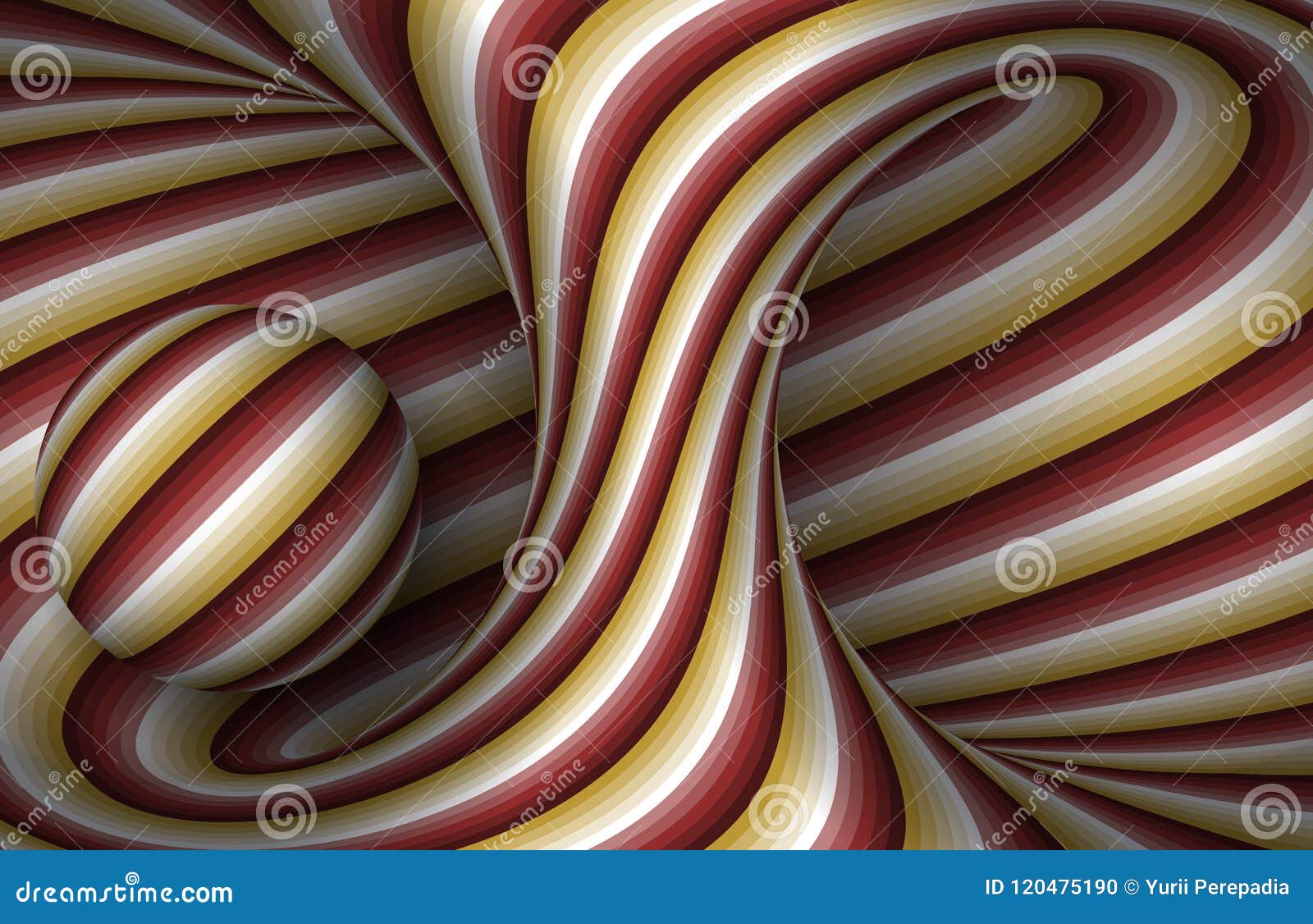 Moving Spiral Hyperboloid and Sphere. Vector Optical Illusion ...