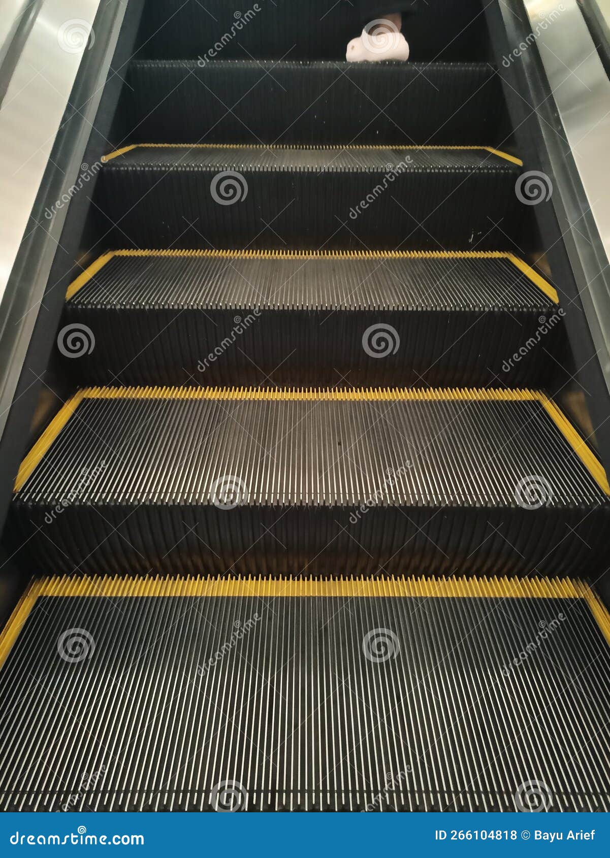 Moving Steps of Escalator in Shopping Mall Stock Photo - Image of ...