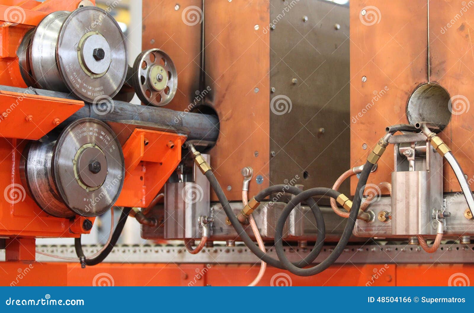 Moving Stream of Metal Workpieces Stock Photo - Image of number, type ...