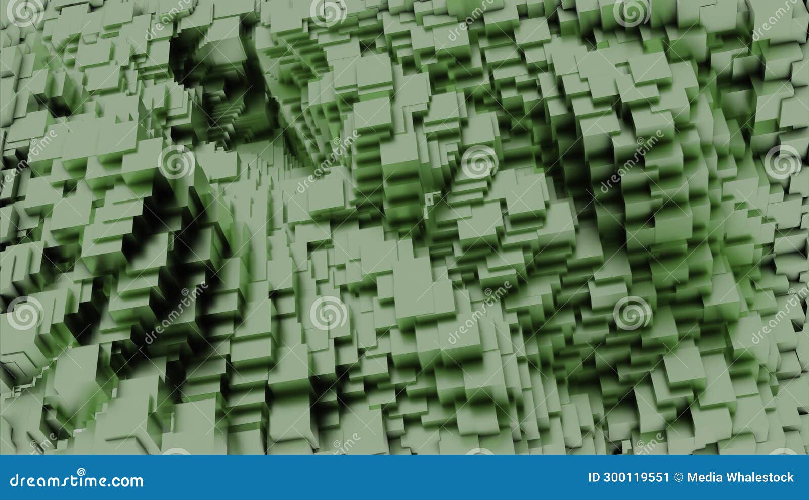 Moving Stream of Squares in Matrix. Design. 3D Cubes Move Quickly in ...