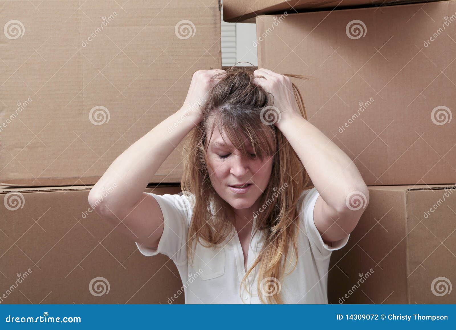 Moving stress stock photo. Image of frustrated, beauty - 14309072