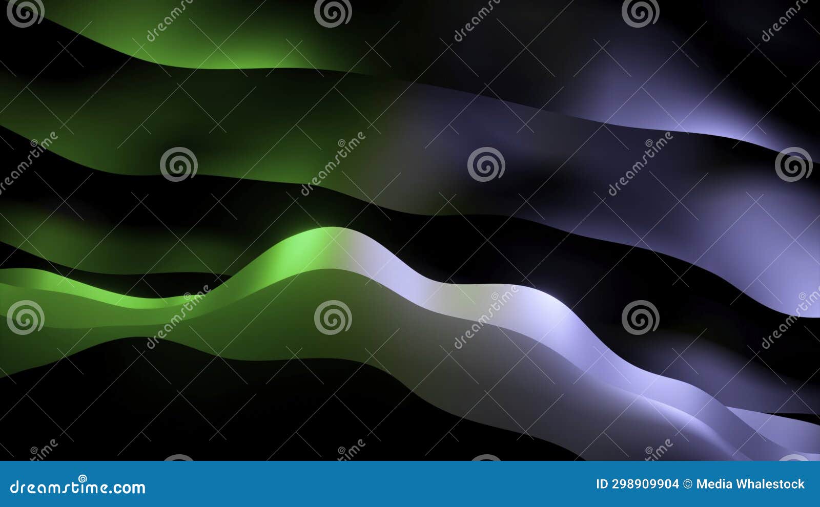 Moving Stripes with Reflection on Black Background. Design Stock ...
