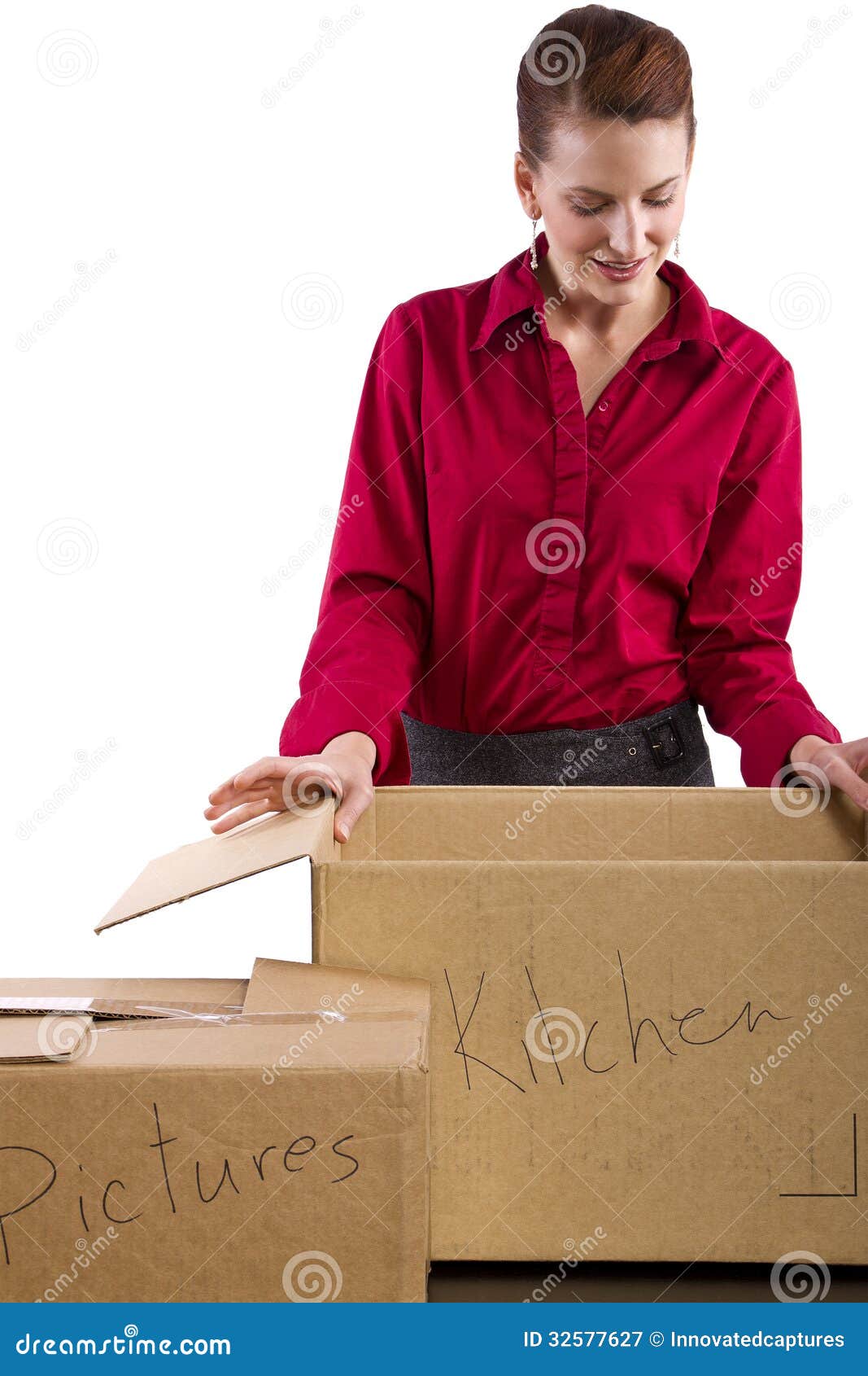 Moving Stuff stock image. Image of happy, cardboard, lost - 32577627