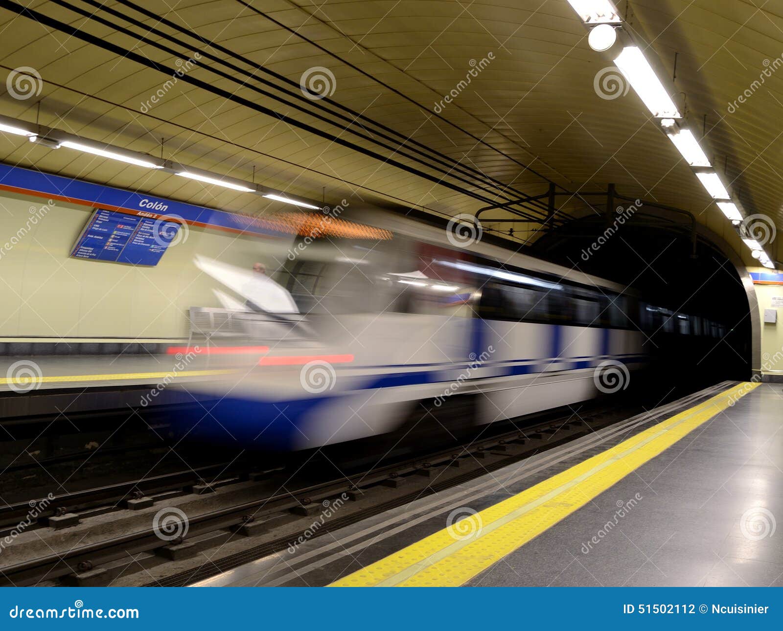 Moving subway stock photo. Image of line, train, subway - 51502112