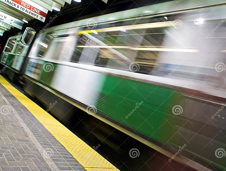 Moving subway train stock image. Image of white, movement - 7760333