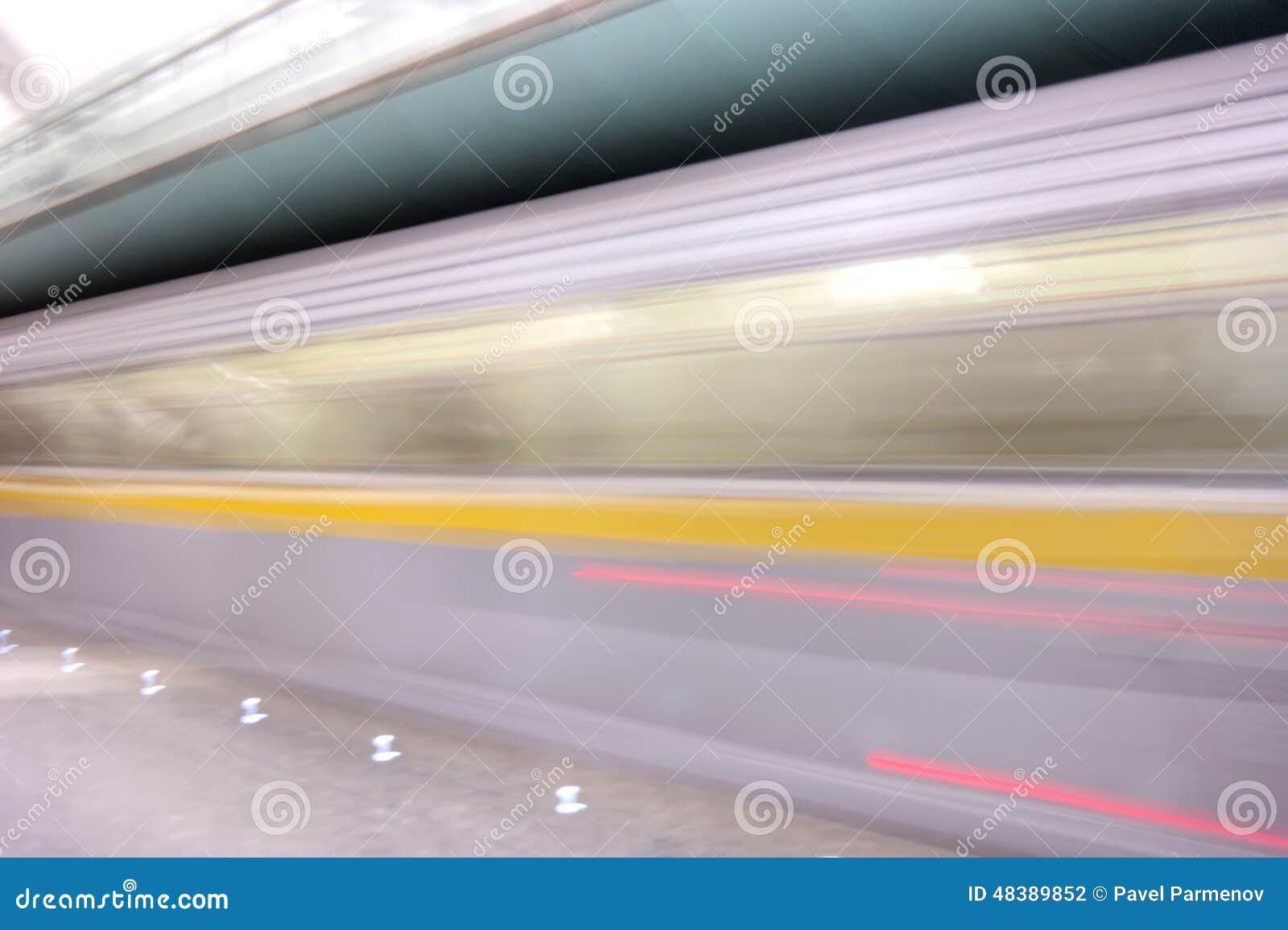 Moving subway train stock photo. Image of motion, movement - 48389852