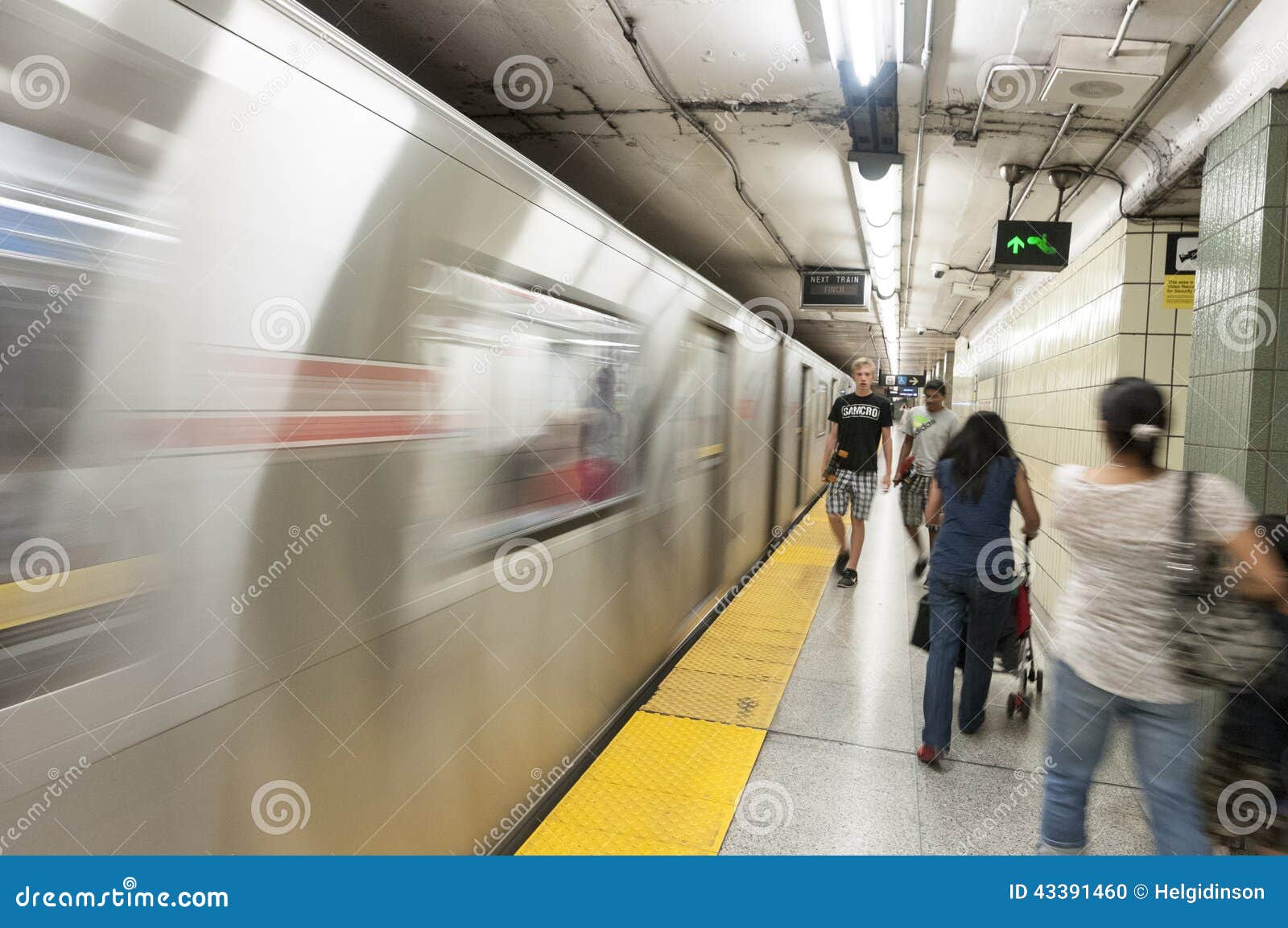 Moving subway train editorial image. Image of passenger - 43391460