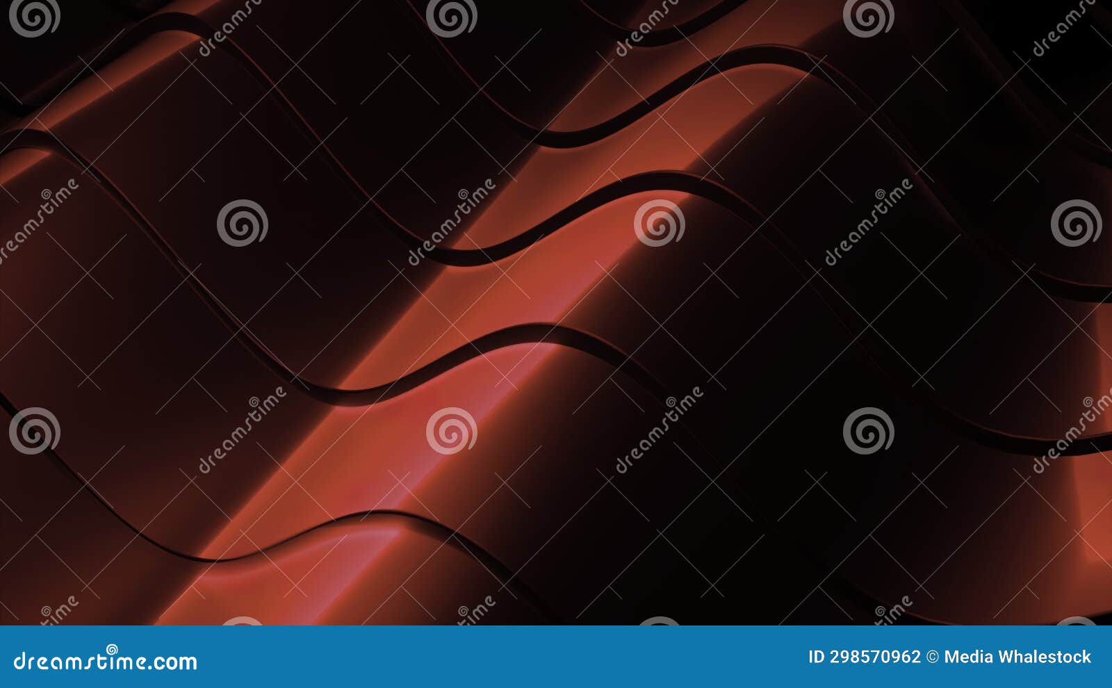 Moving Texture of Metallic Colored Waves. Design. Metal Lines Move in ...