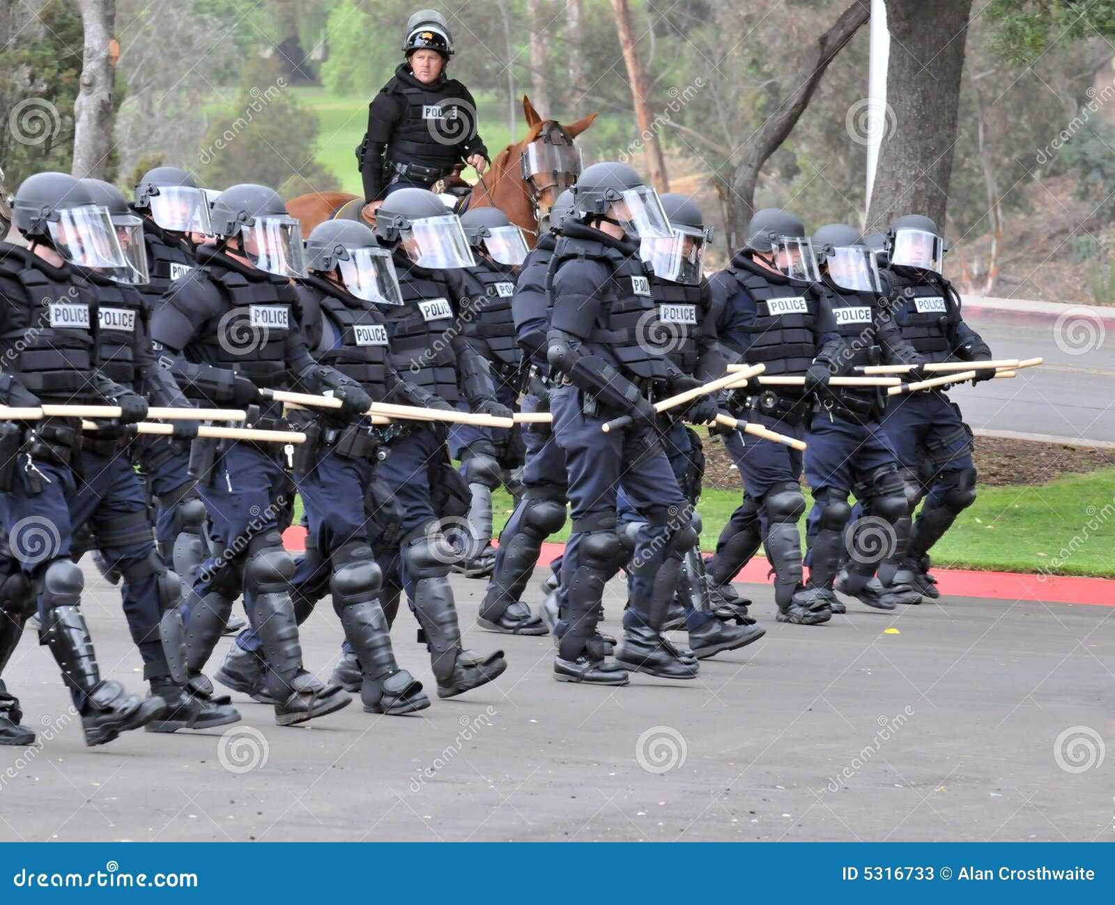 Riot Police Officer In Black Uniform Royalty-Free Stock Photo ...