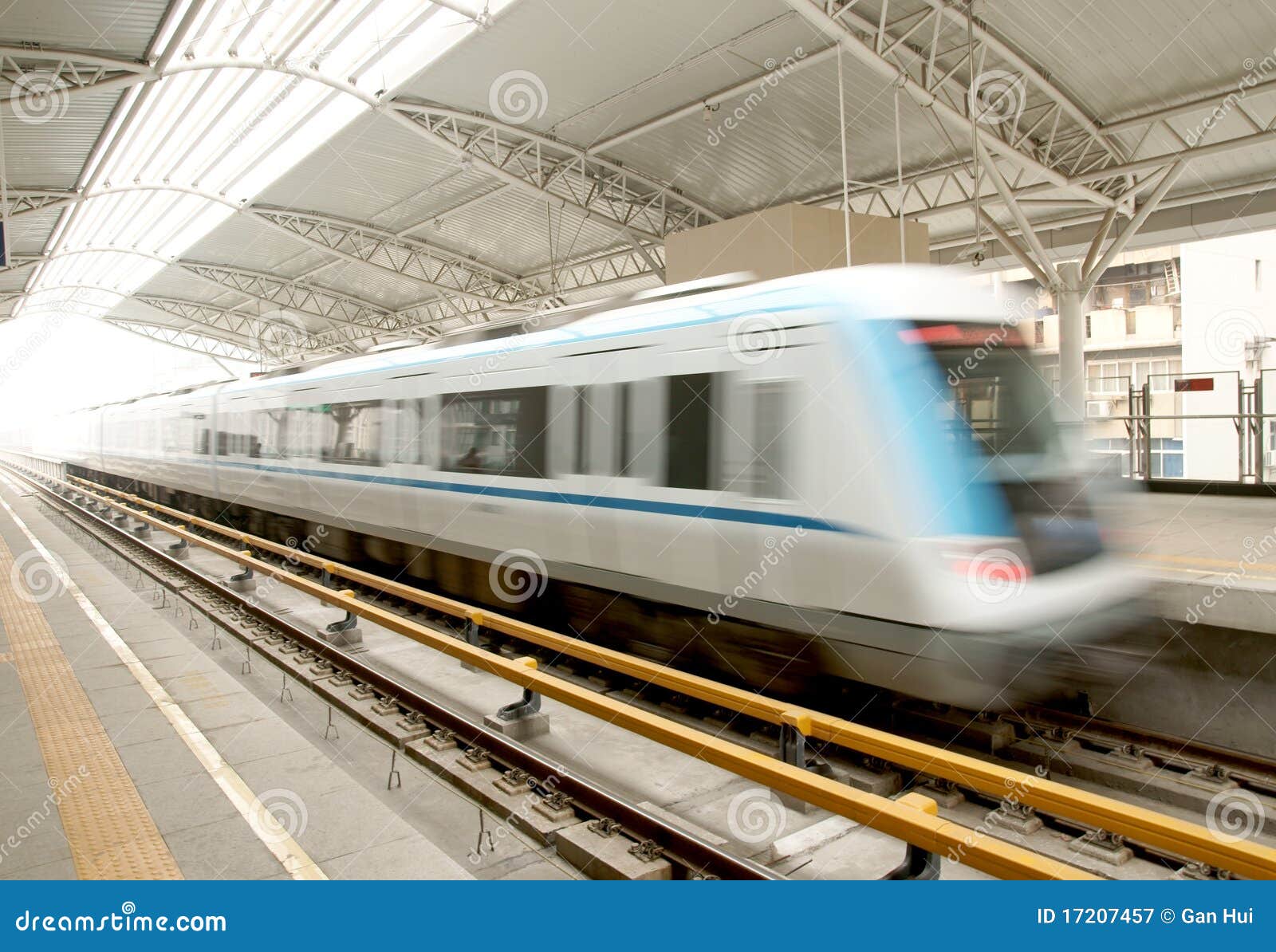 Moving train stock image. Image of metro, engine, place - 17207457