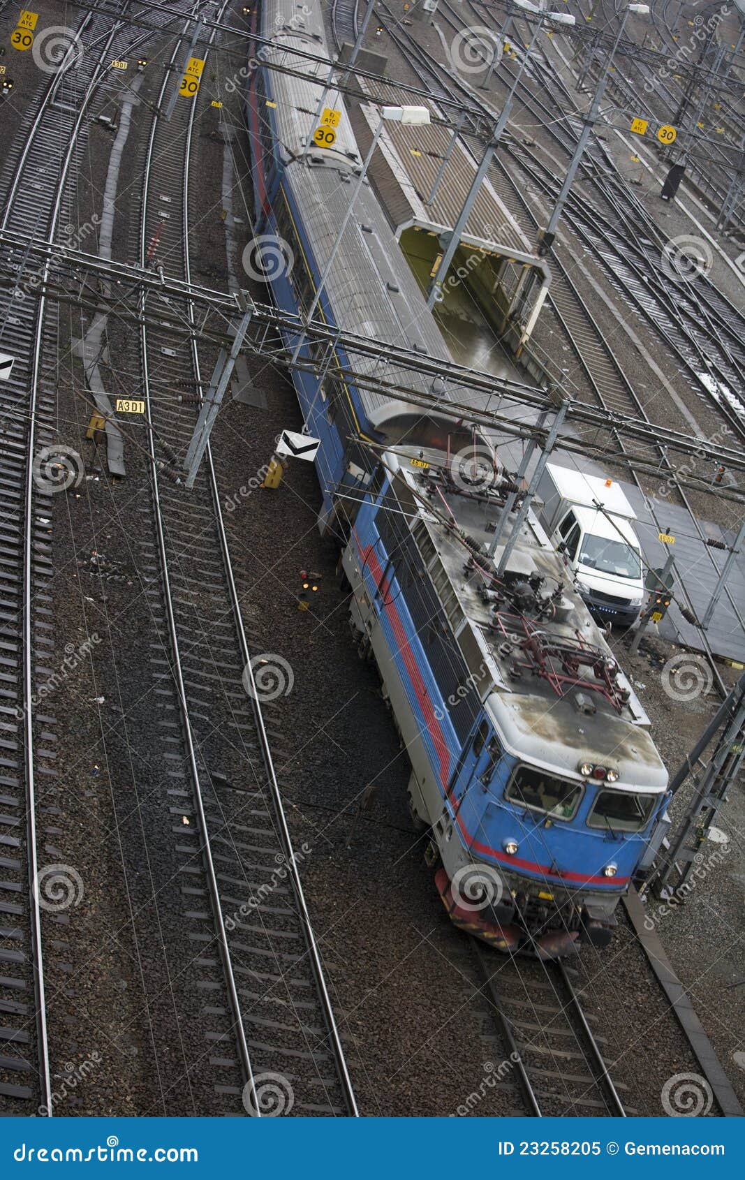 Moving Train stock image. Image of mode, full, rail, railroad - 23258205