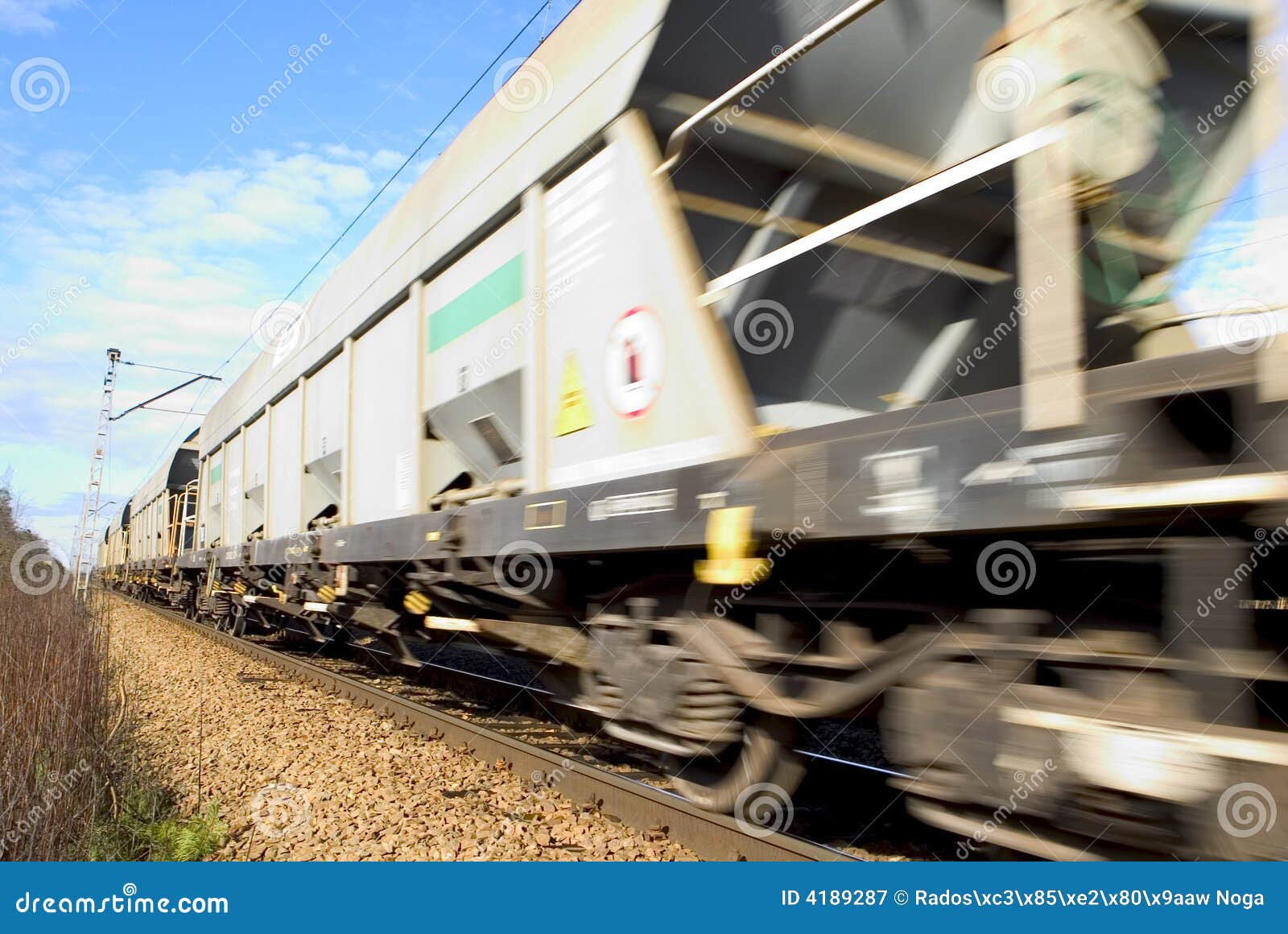 Moving train stock image. Image of precision, fast, movement - 4189287