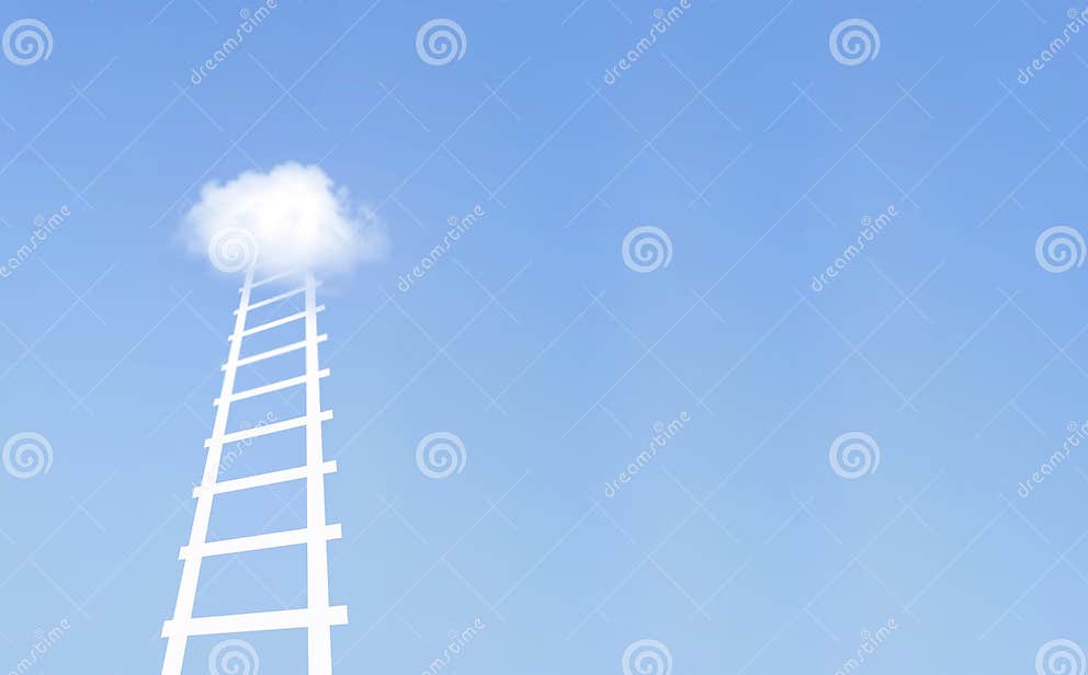 Moving up the ladder stock photo. Image of high, aiming - 17664502