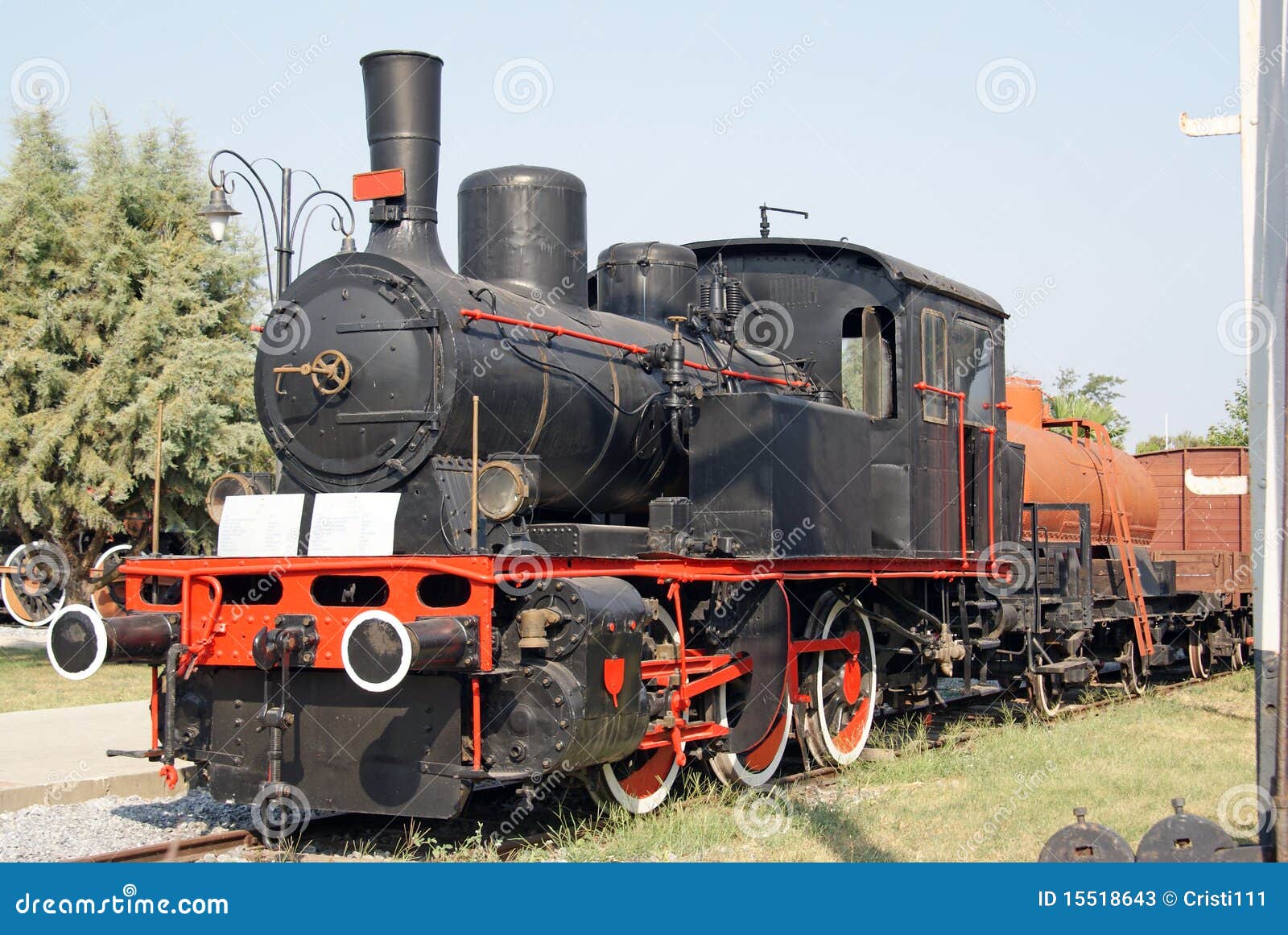 Moving vintage train stock image. Image of transport - 15518643