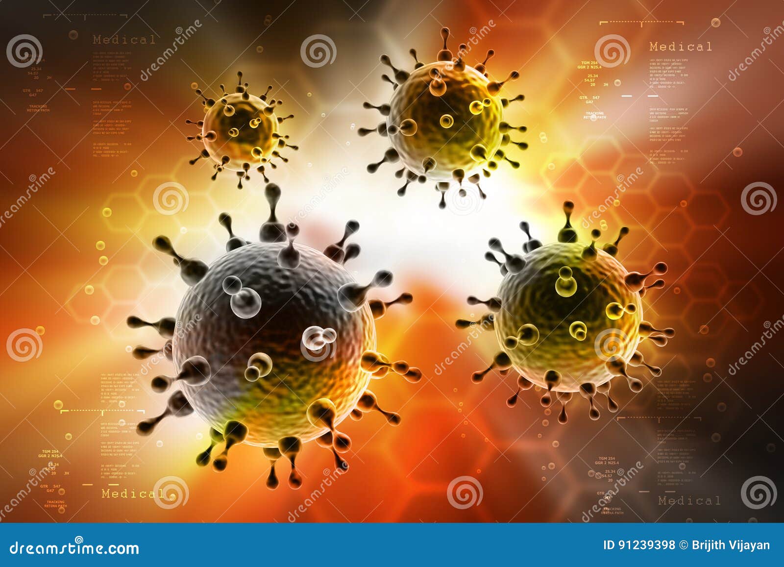 Moving virus stock illustration. Illustration of small - 91239398