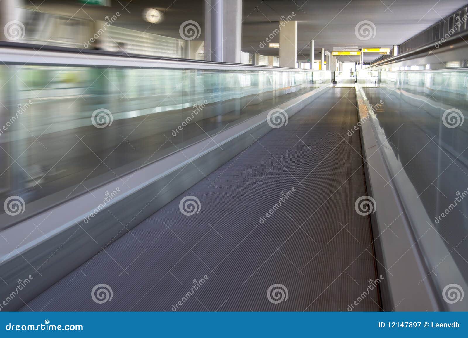 Moving walkway stock image. Image of moving, transport - 12147897