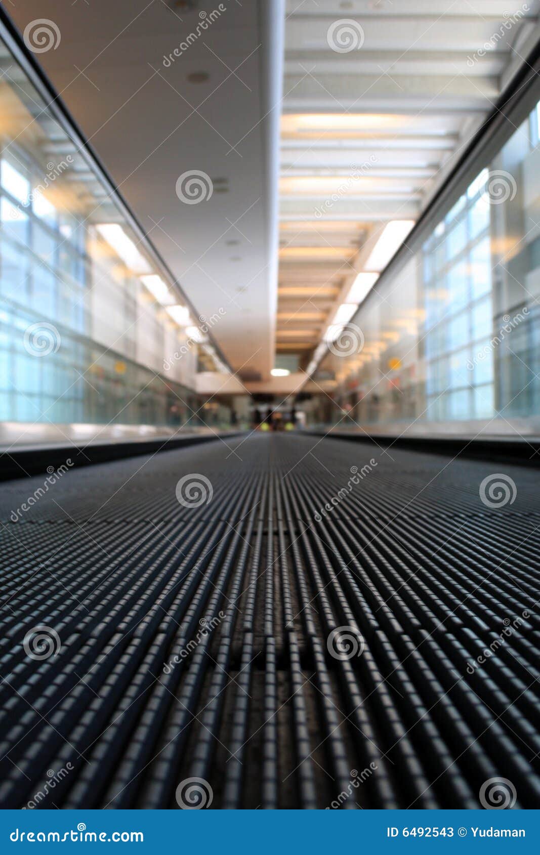Moving Walkway stock image. Image of hallway, built, modern - 6492543