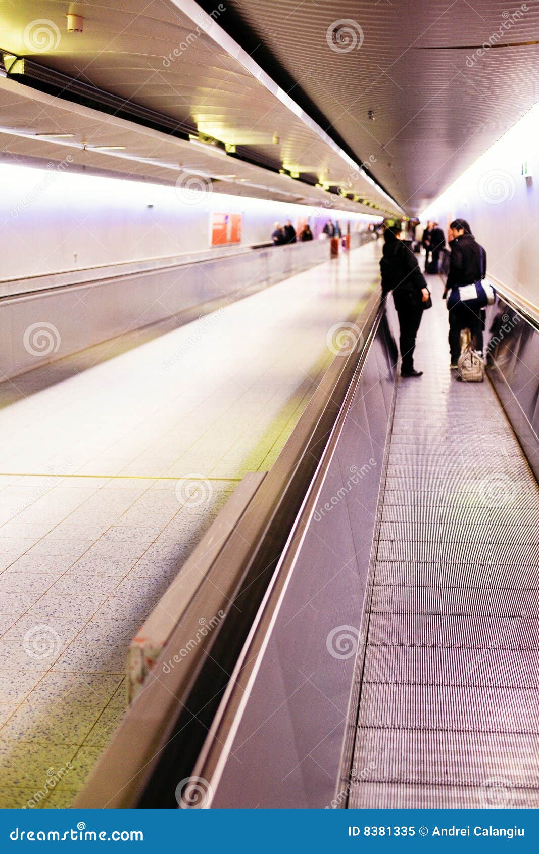 Moving walkway stock image. Image of transportation, moving - 8381335