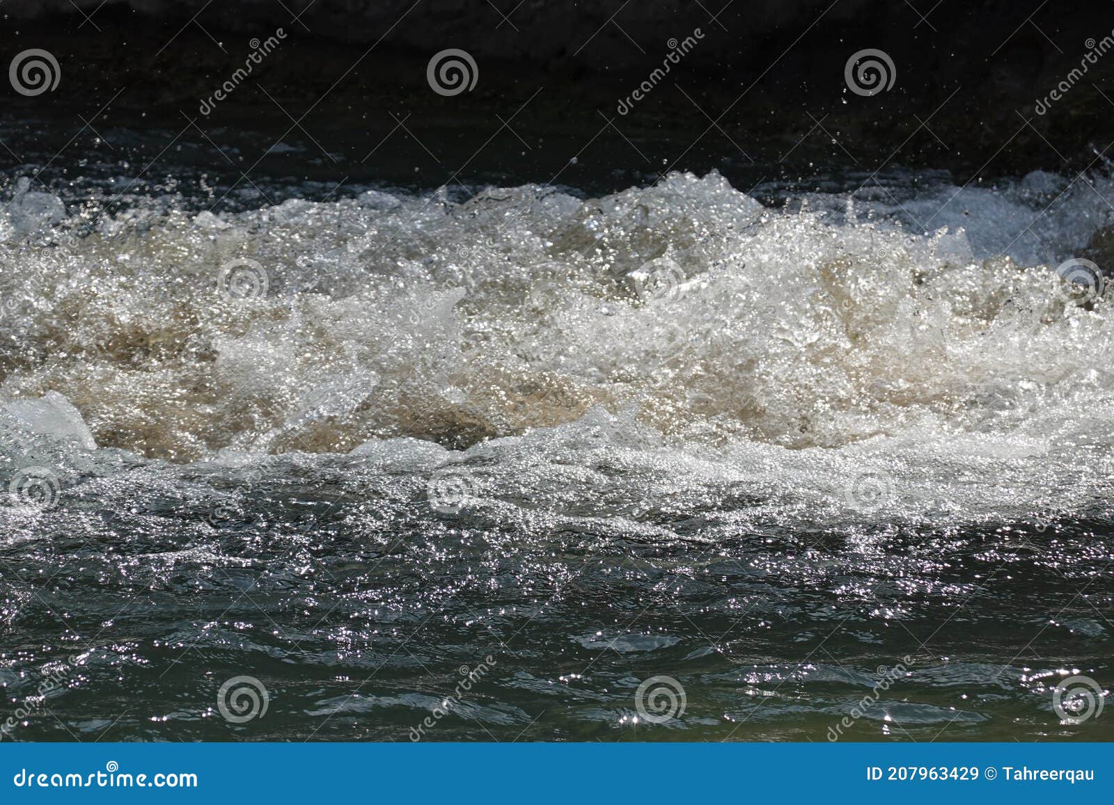 Moving water of a stream stock image. Image of river - 207963429