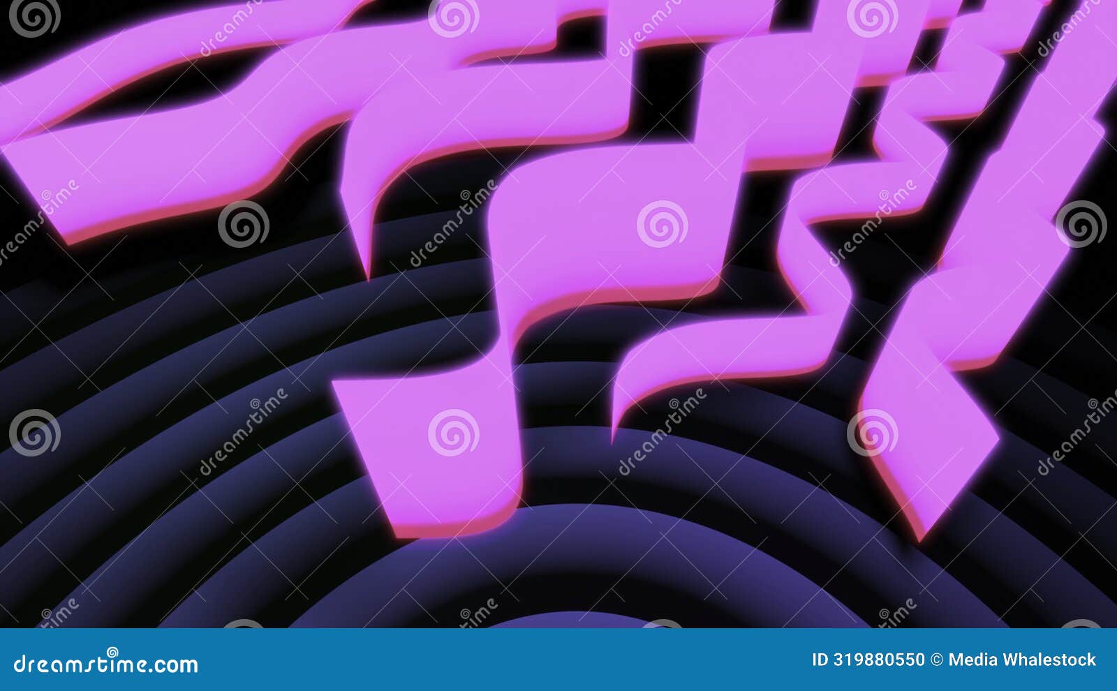 Moving Wavy Lines on Spiral Background. Design. Animation with Moving ...