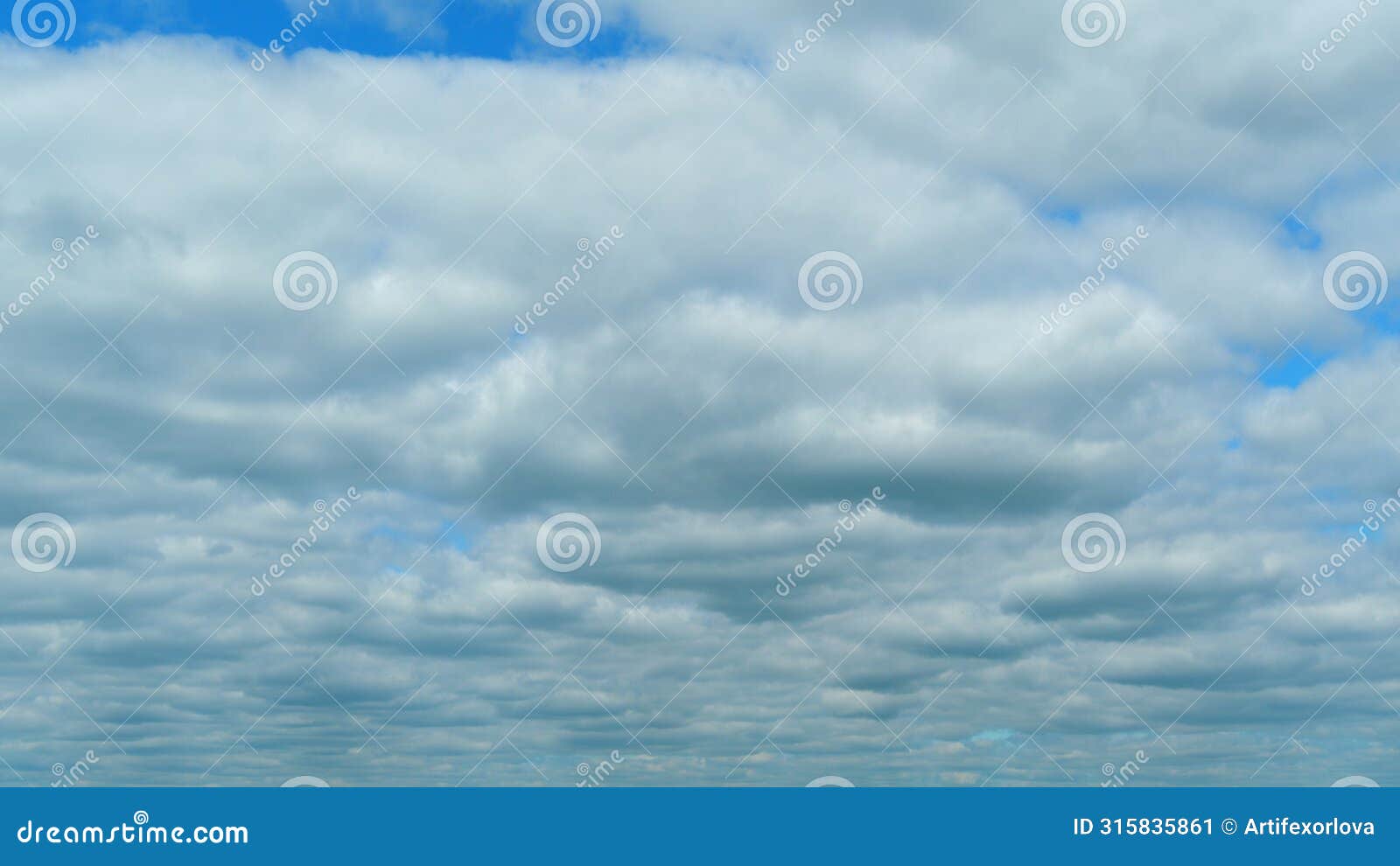 Moving White Cloud. Dramatic Sky. Rain Cloudscape Formation in the Blue Sky. Time Lapse. Stock ...