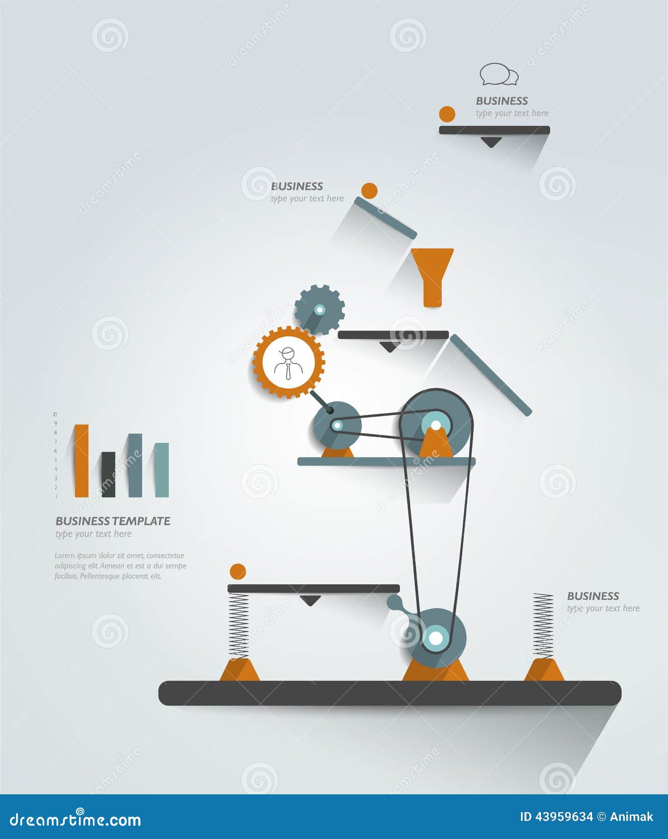 Moving Working Mechanism. Infographics Robotic Diagram, Chart, Scheme ...
