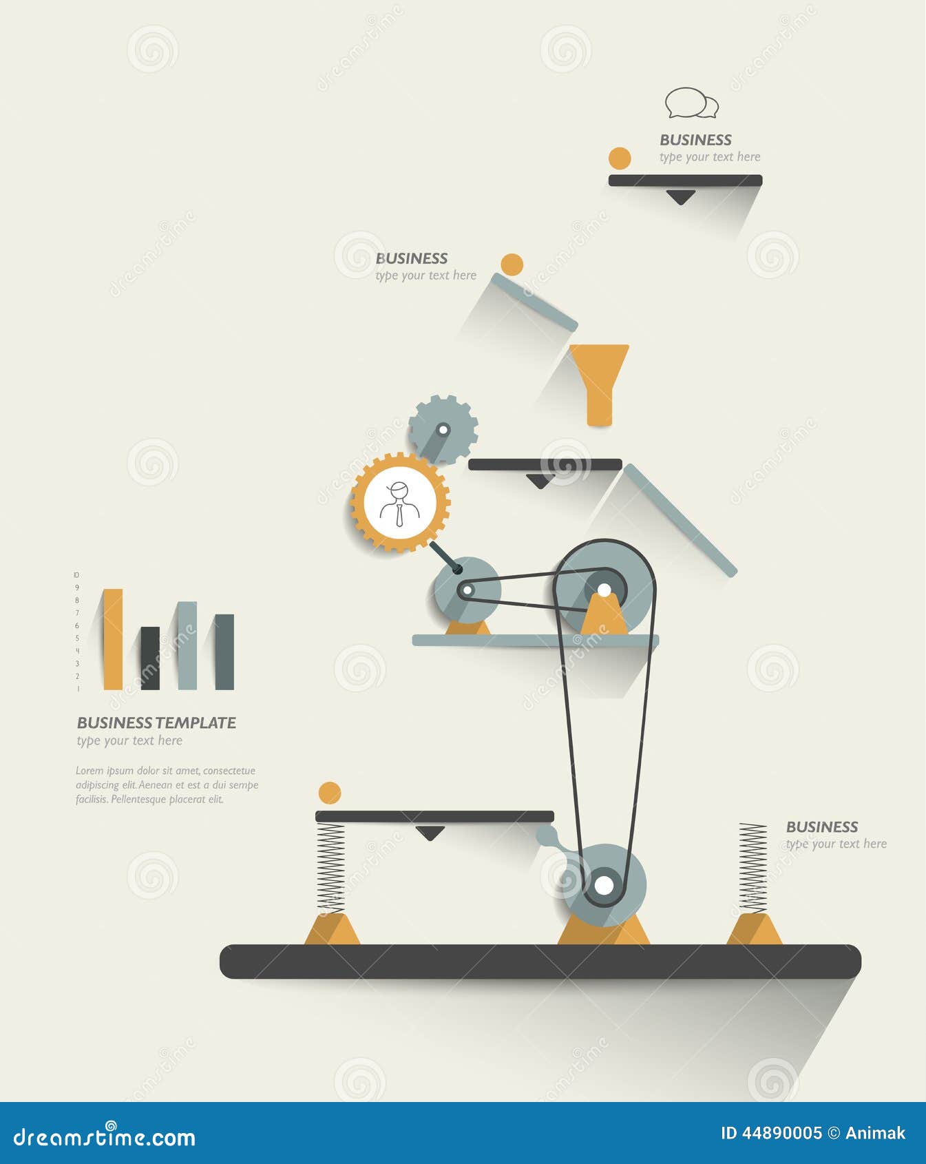 Moving Working Mechanism. Infographics Robotic Diagram, Chart, Scheme ...