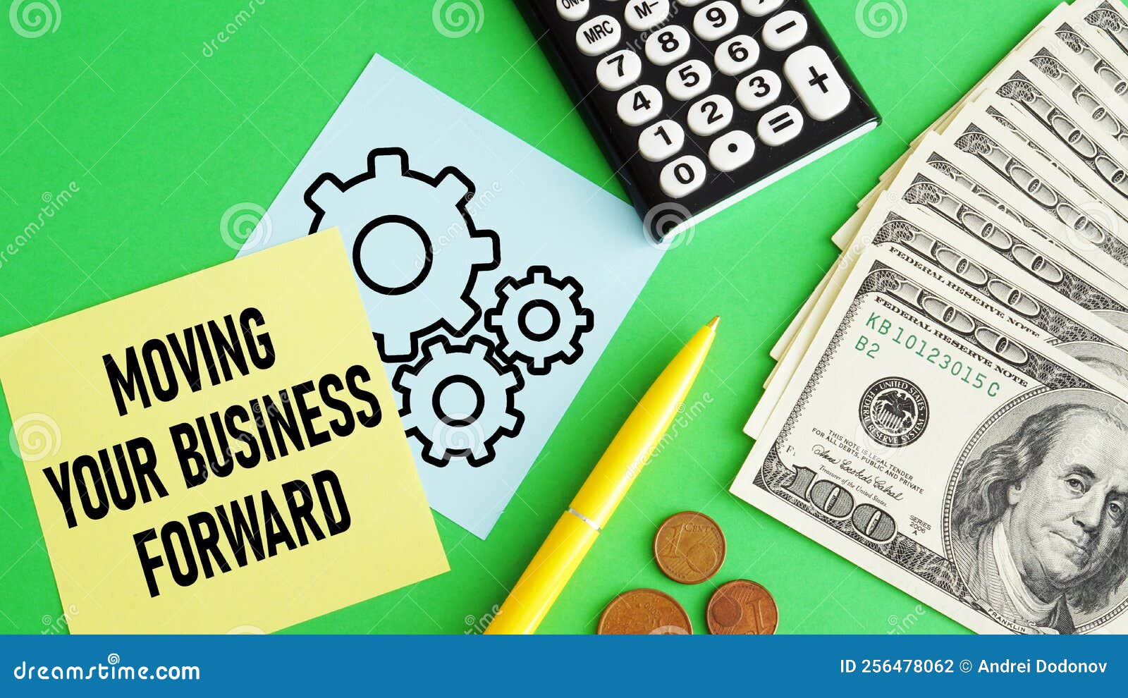 Moving Your Business Forward is Shown Using the Text Stock Photo ...
