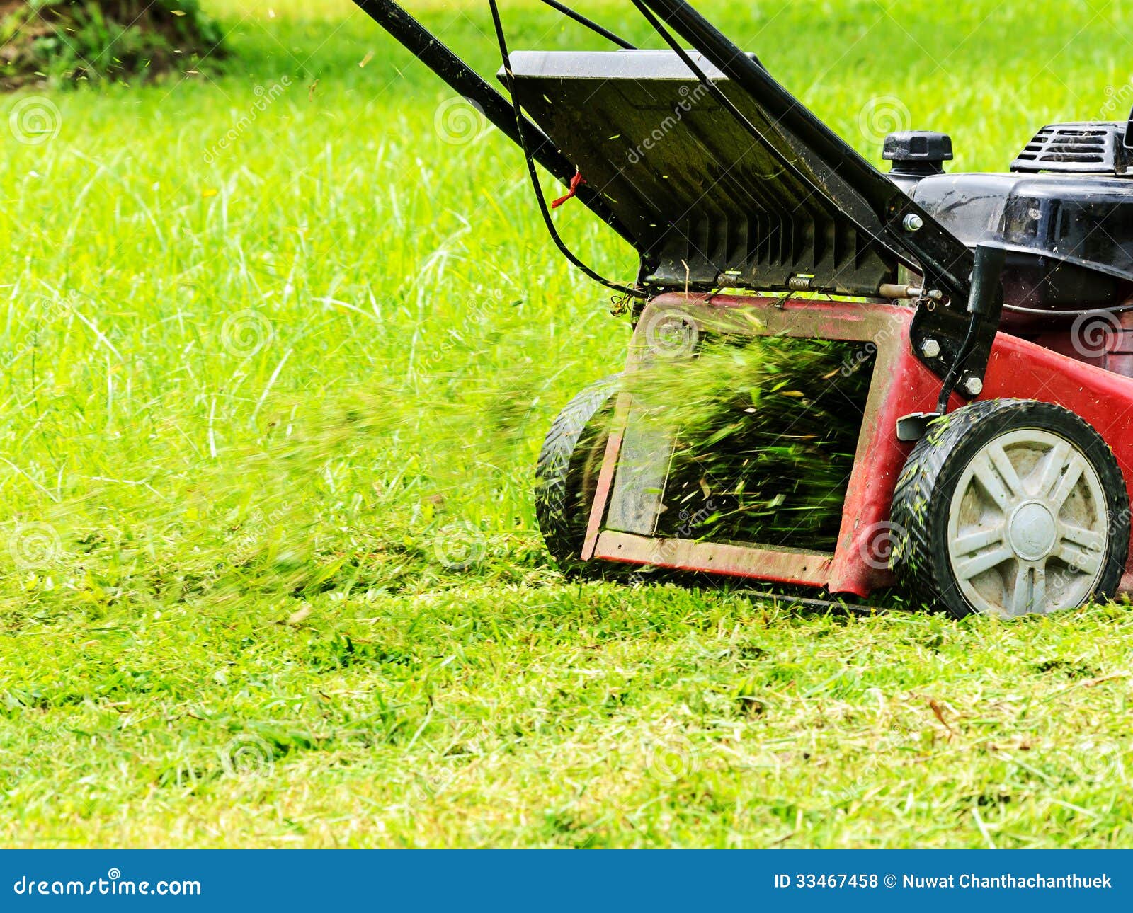 Mowing grass stock photo. Image of grass, weed, equipment - 33467458